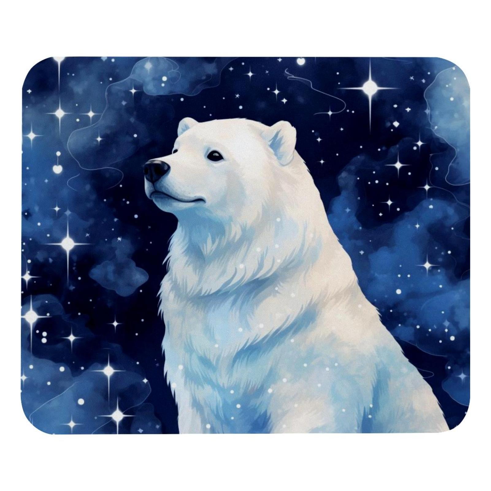 Polar Bear 8.3x9.8 Inch Square Printed Desk Mat Mouse Pad for Office ...