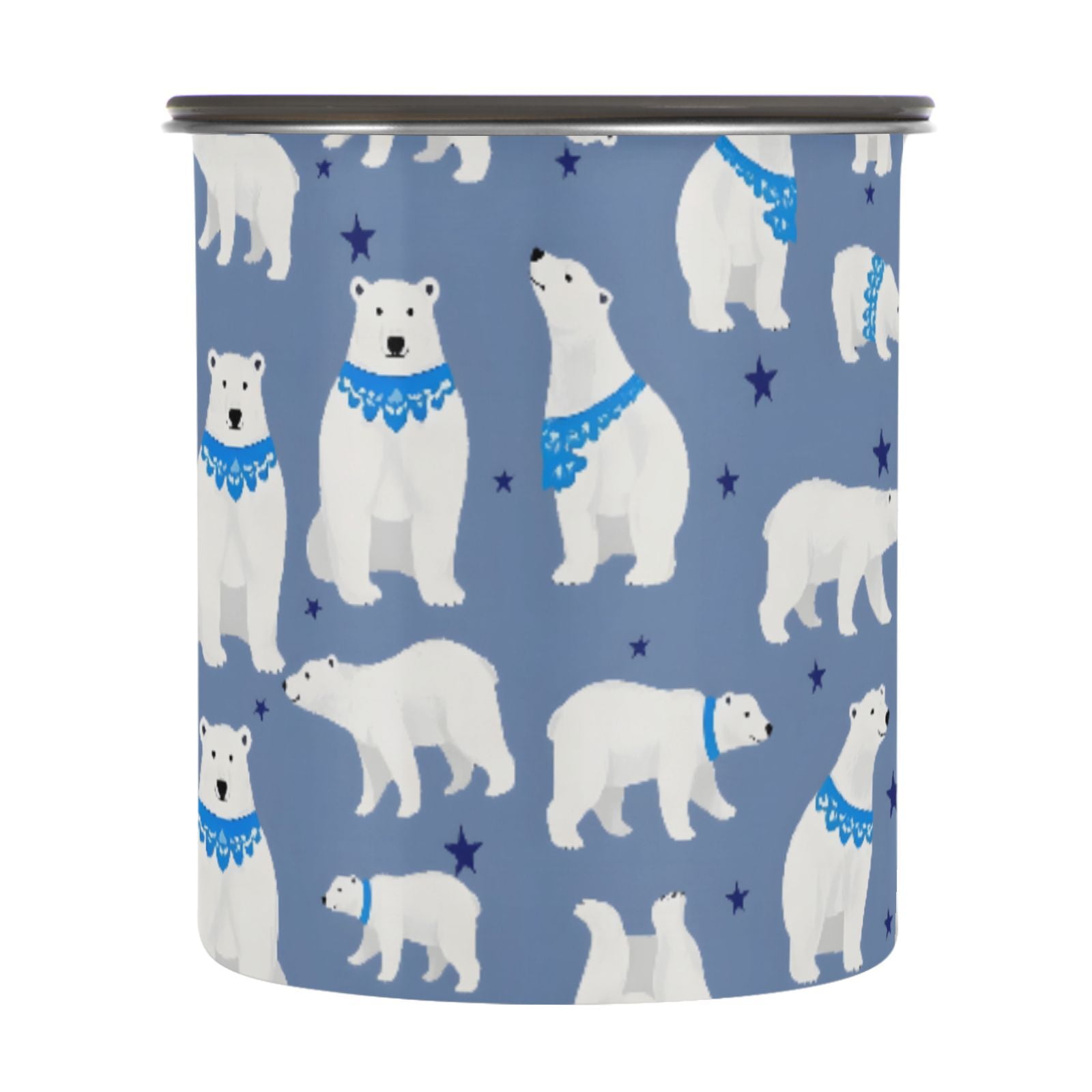 Polar Bear Animal Airtight Coffee Bean Canister 30oz Food Storage ...