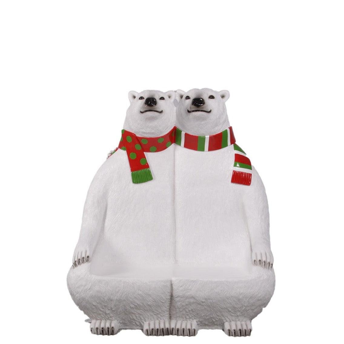 Polar Bear Bench Statue - Walmart.com