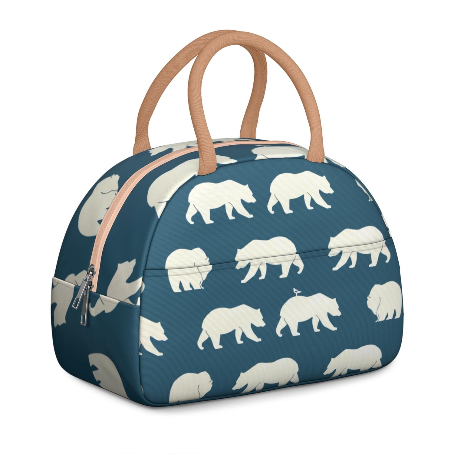 Polar Bear Cartoon Lunch Box for Women – Insulated Reusable Lunch Bag ...