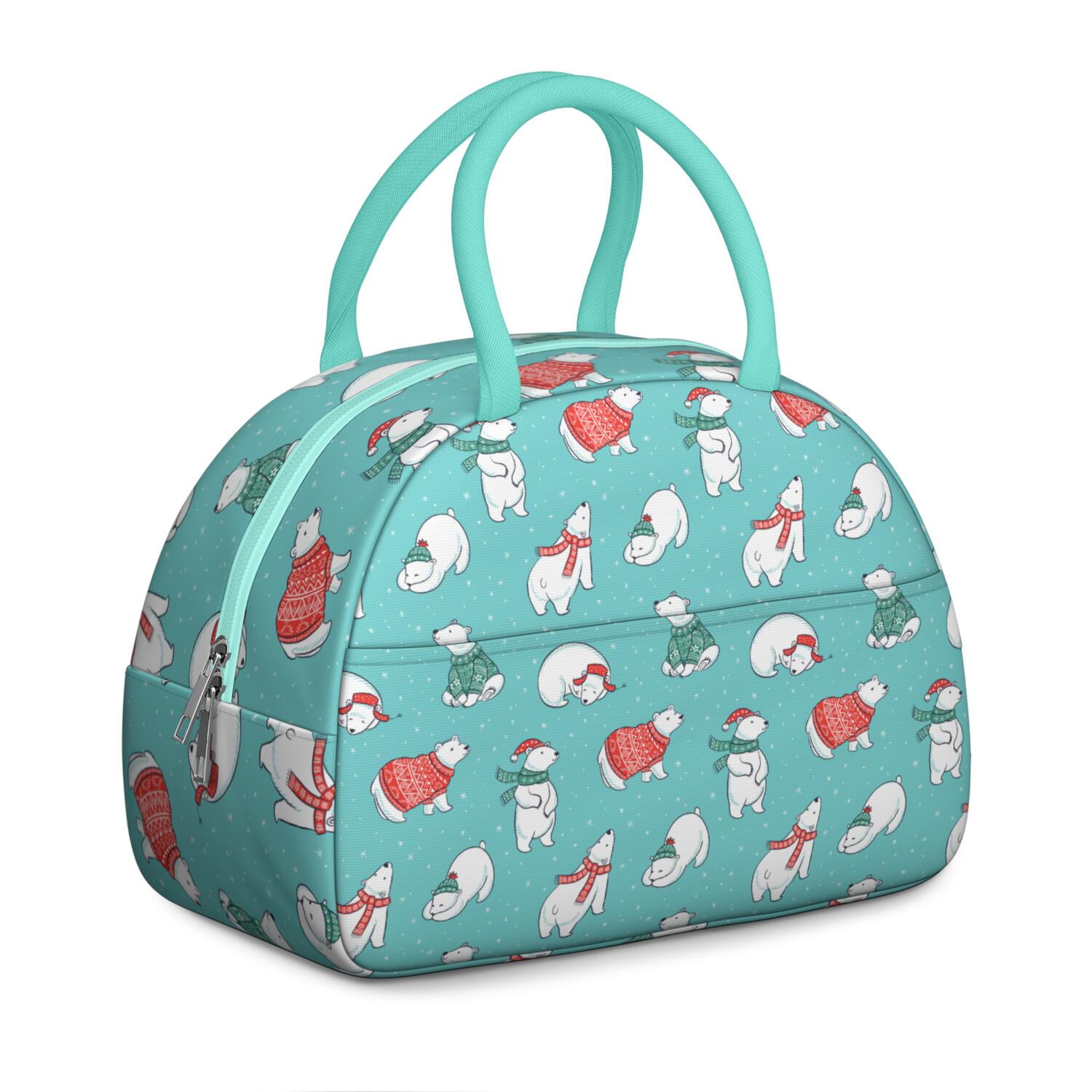 Polar Bear Cartoon Lunch Box for Women – Insulated Reusable Lunch Bag ...