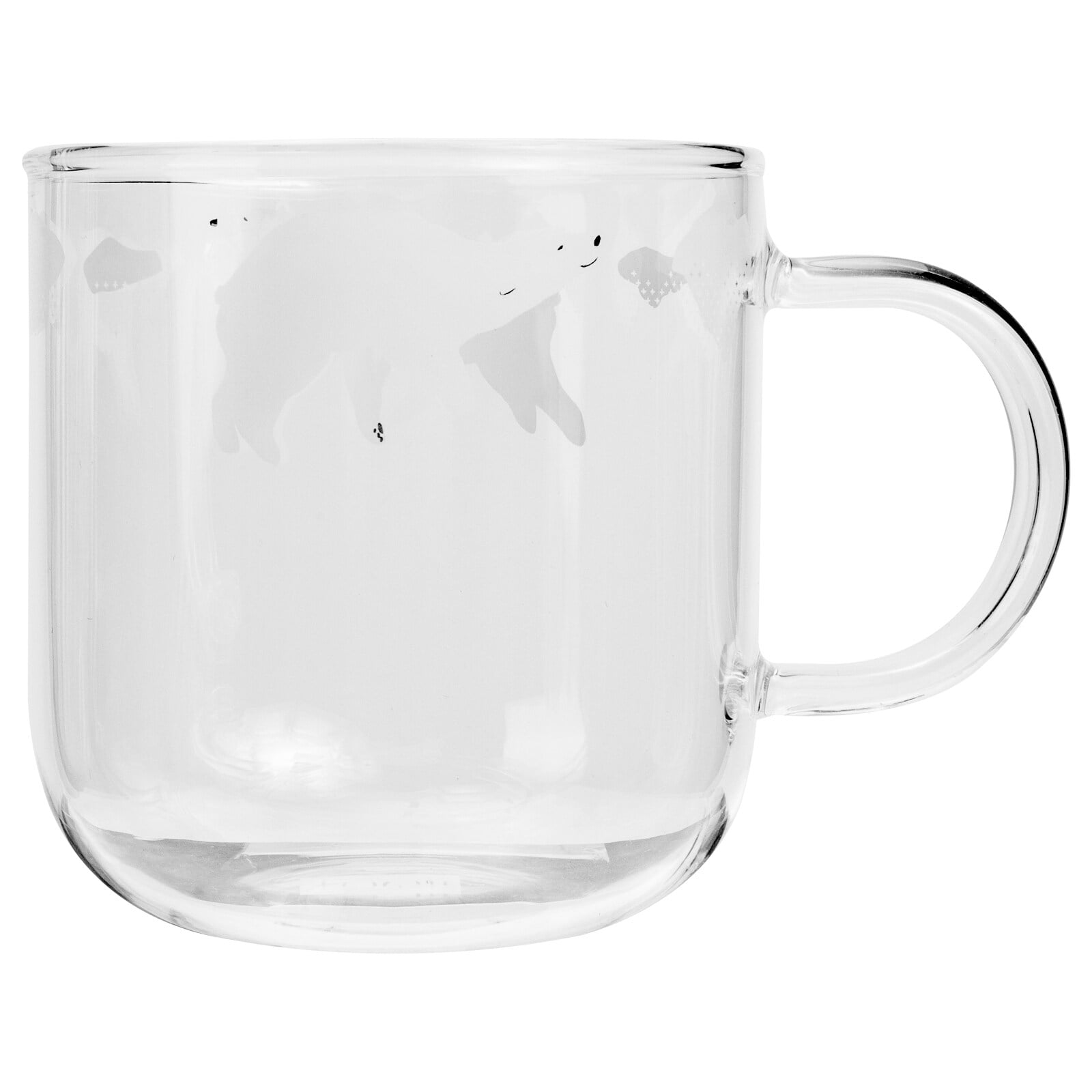 Polar Bear Cup Handheld Tea Mug Glass Milk Cups Drinking Glasses Office ...