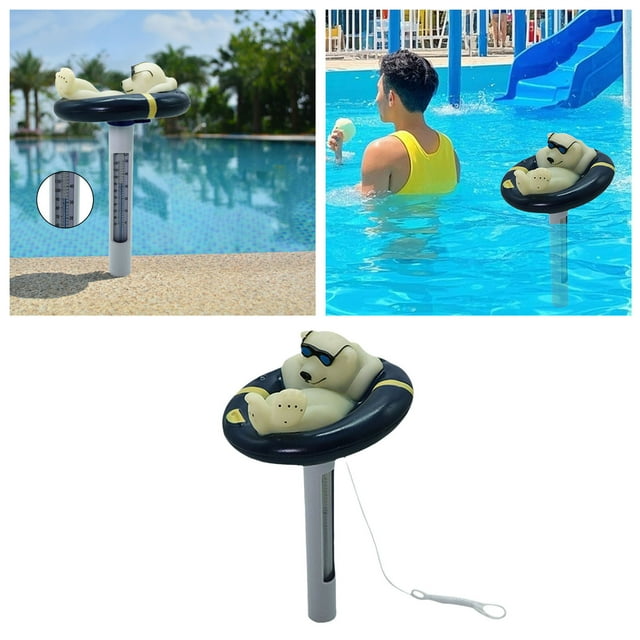 Polar Bear Floating Pool 20ml Temperature Gauge for Swimming Pools ...