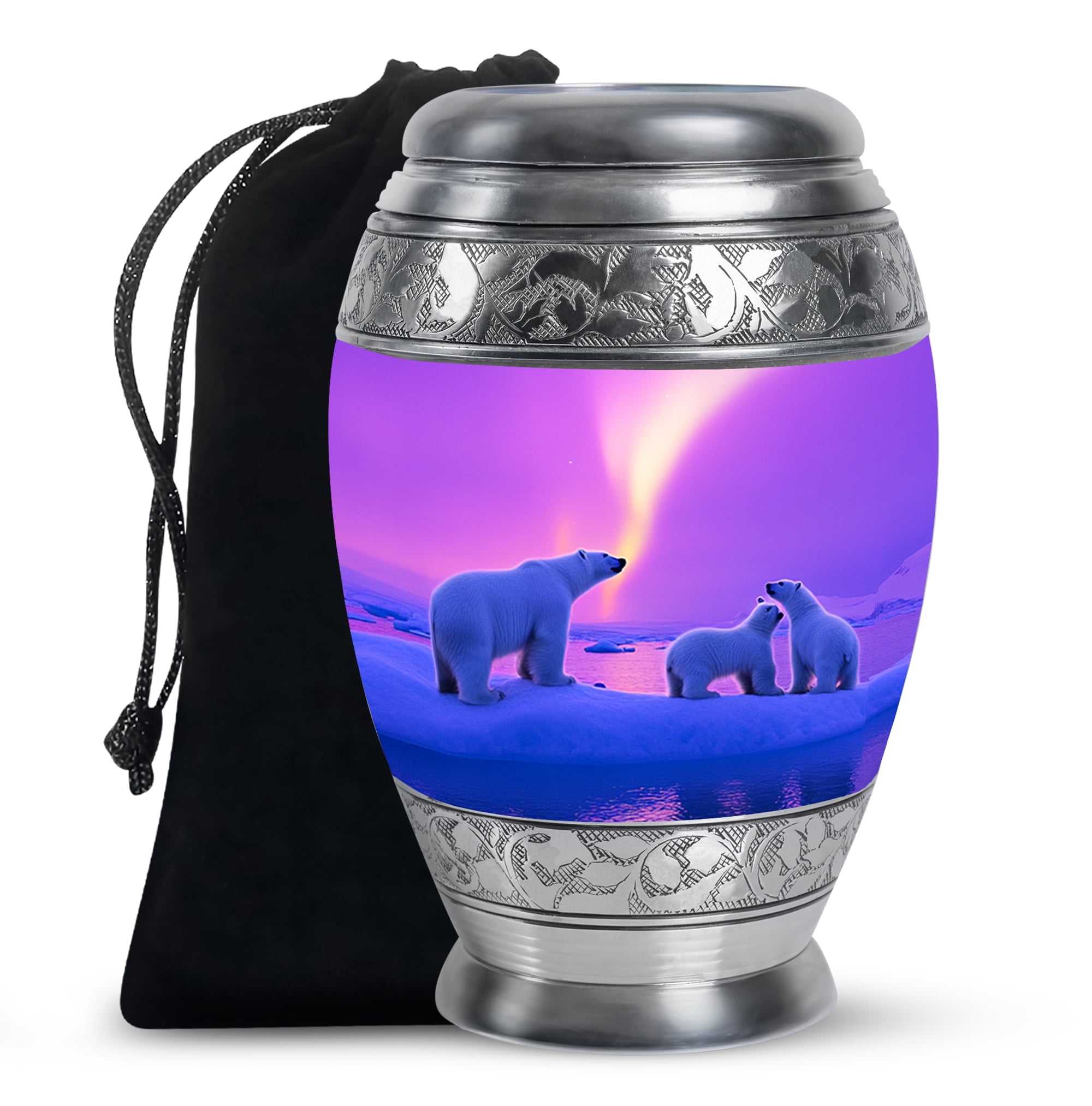 Polar Bear Funeral Urns for Women, Adult Urns for Human Ashes Men, Urn ...
