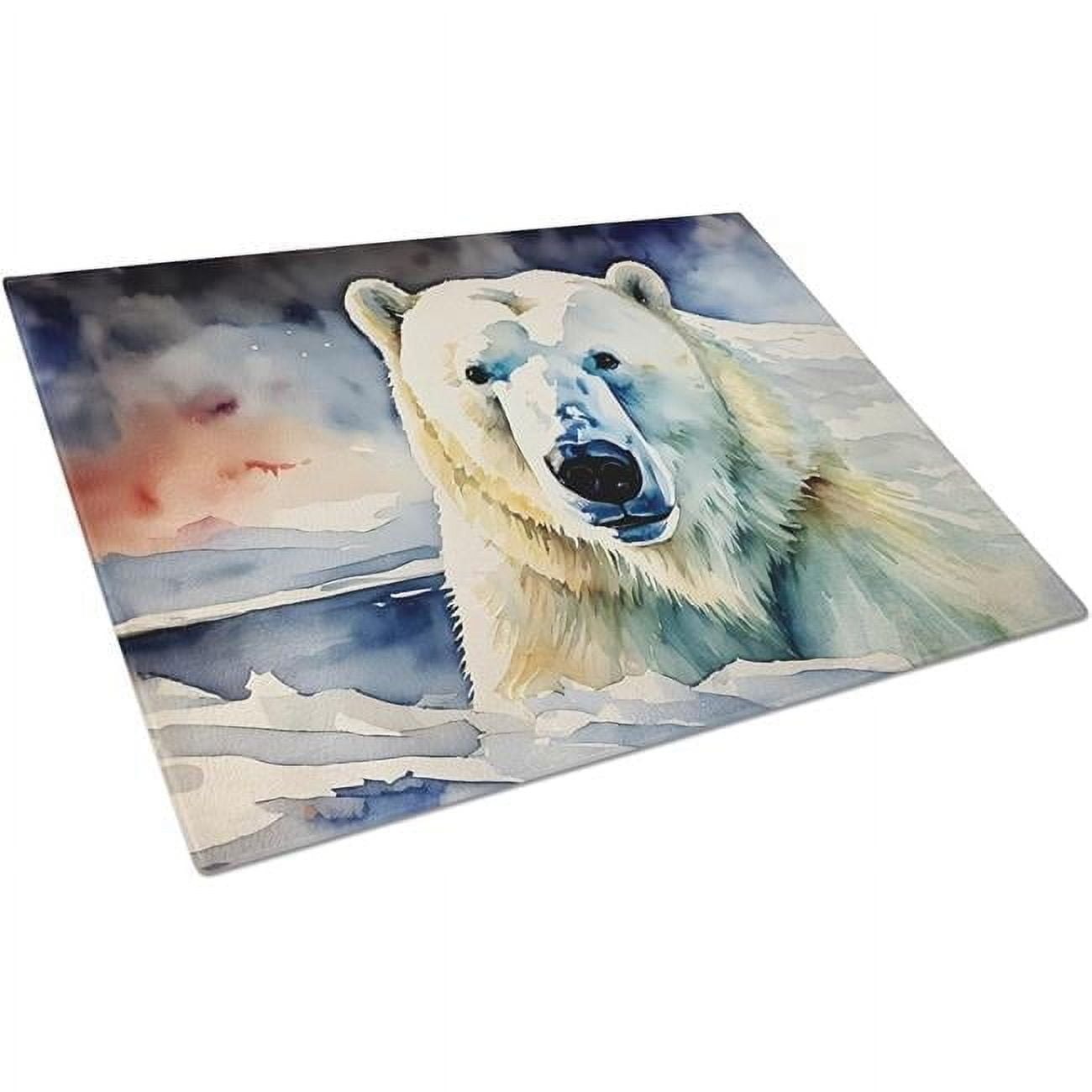Polar Bear Glass Cutting Board Large 12 in x 15 in - Walmart.com