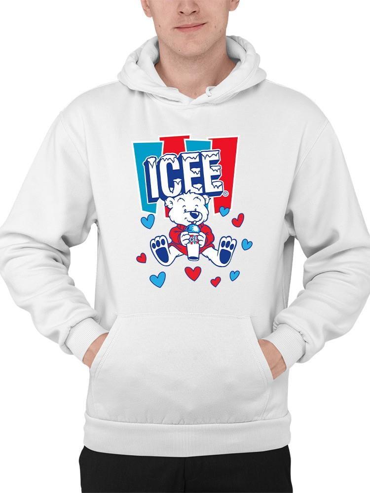 Polar-Bear ICEE Love - Adorable Cool Heart Graphic Men's Hoodie ...