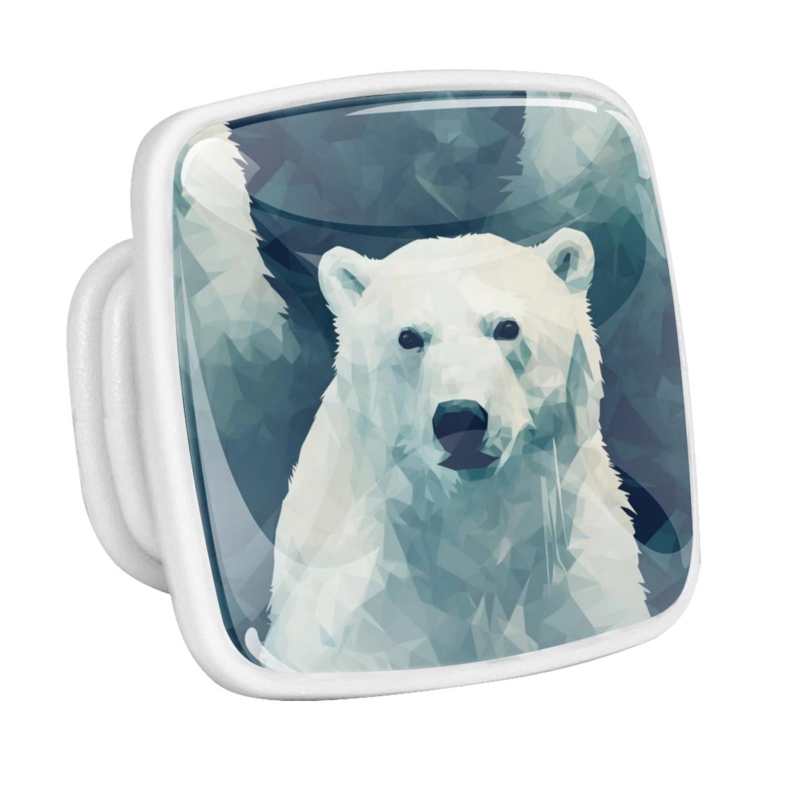 Polar Bear Ice Animals Fluorescent Drawer Pulls with Screws Square 4 ...