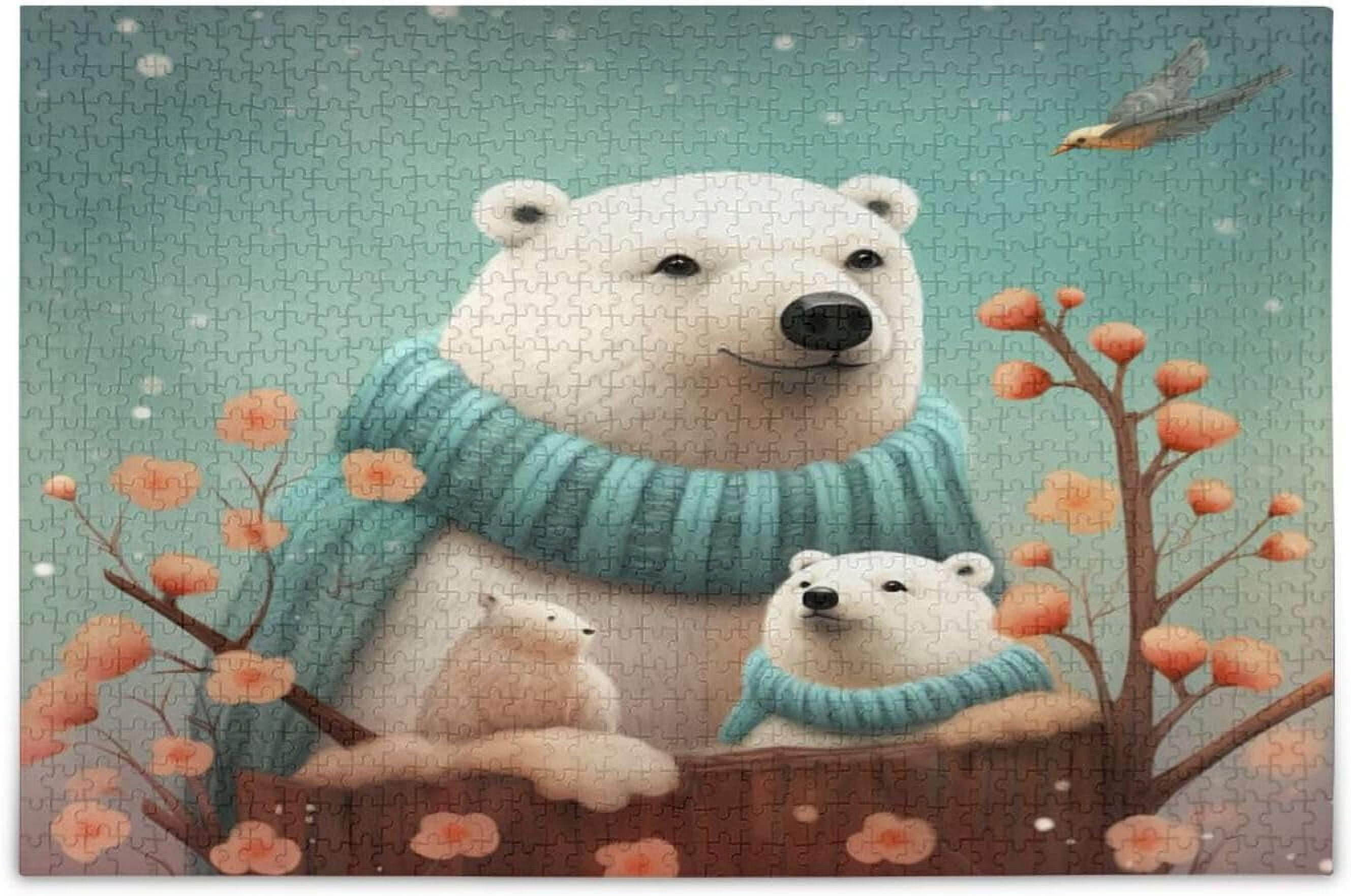 Polar Bear Jigsaw Puzzles 500 PiecesPuzzles for Adults Family Game ...