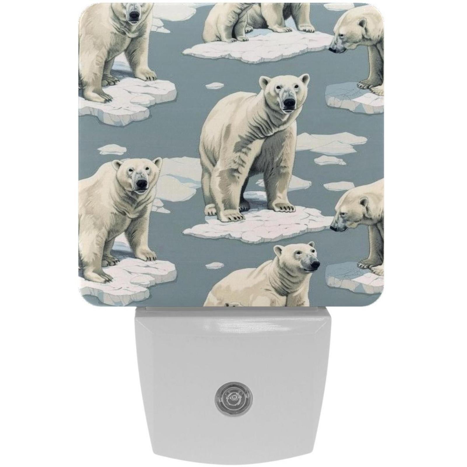 Polar Bear LED Square Night Lights - Stylish and Functional Nightlight ...