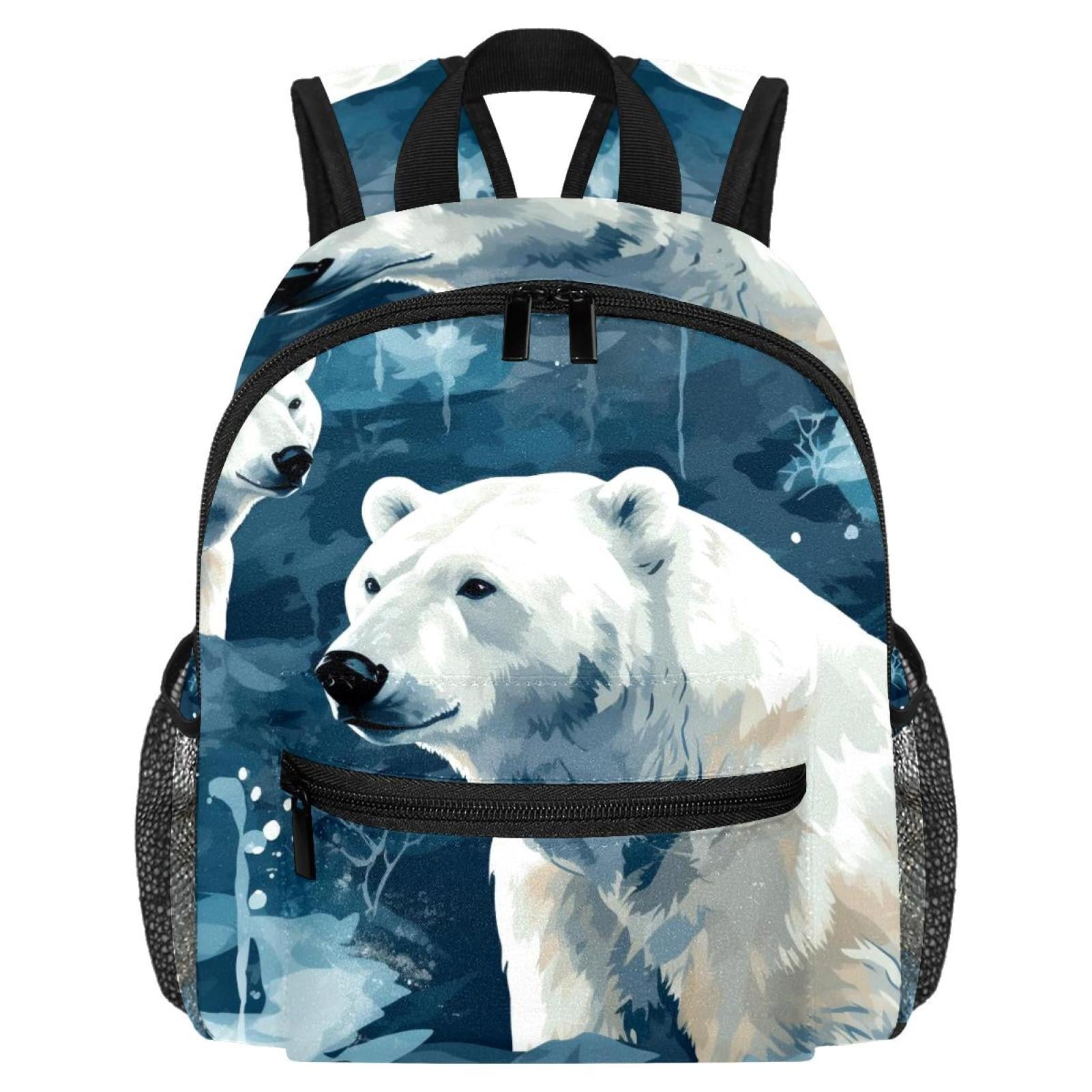Polar Bear Large Capacity Backpack with Adjustable Shoulder Strap ...