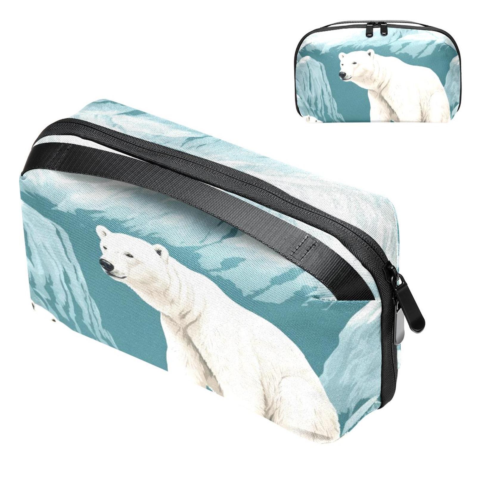 Polar Bear Oxford Fabric Waterproof Portable Hard Drive Bag and Case ...