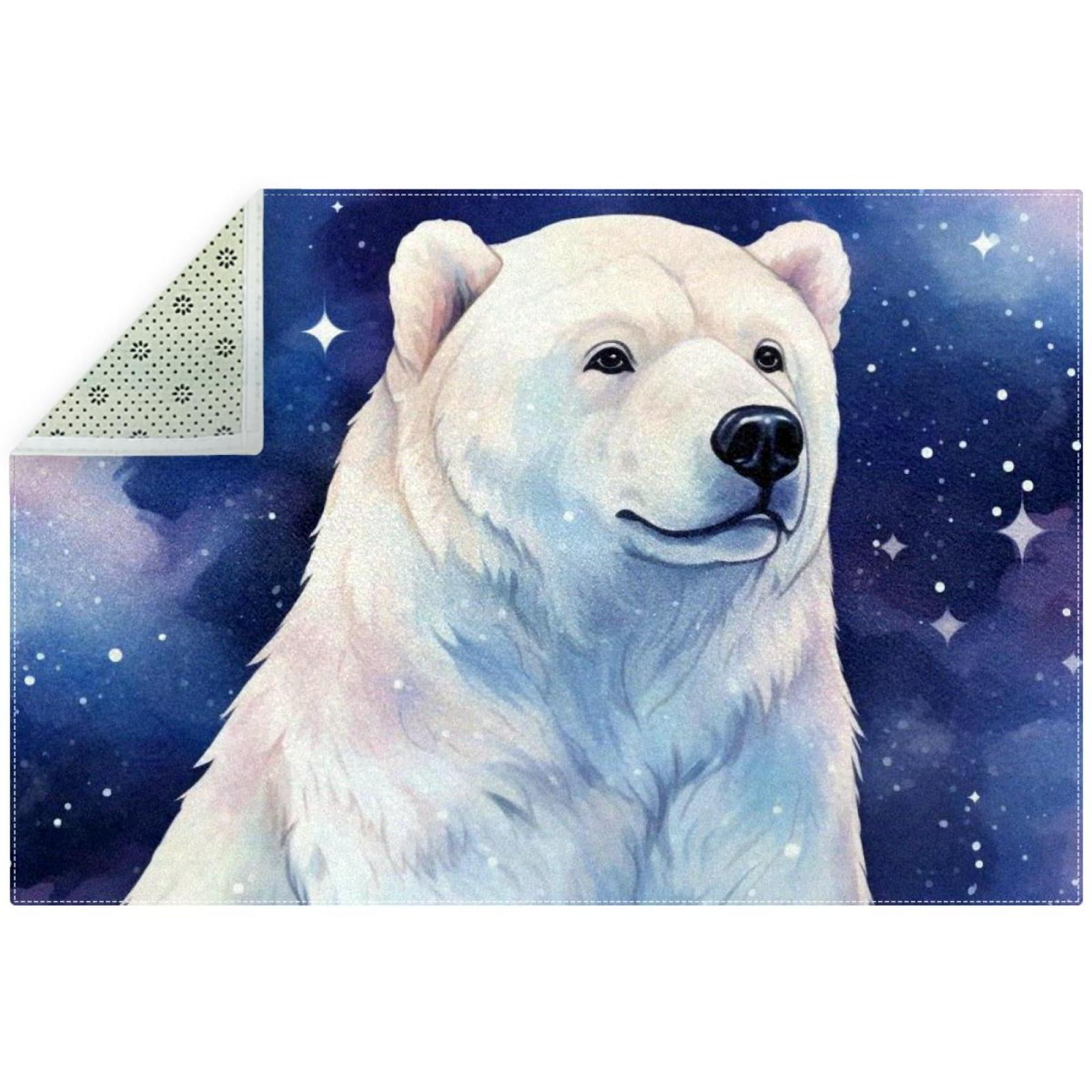 Polar Bear Polyester Chair Mat for Hardwood Floors - Durable Right ...