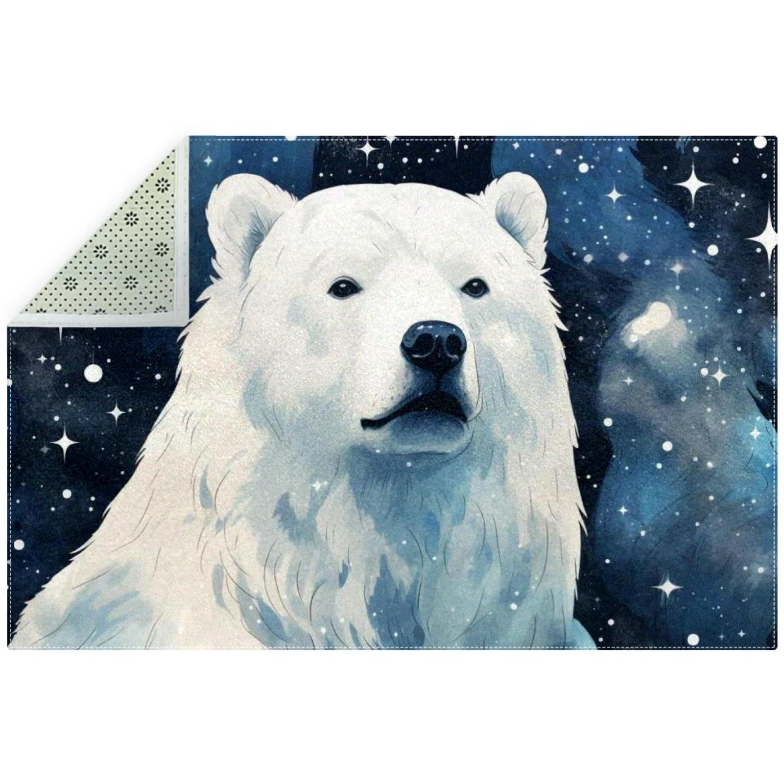 Polar Bear Polyester Indoor Mat for Comfort and Style - Home or Office ...