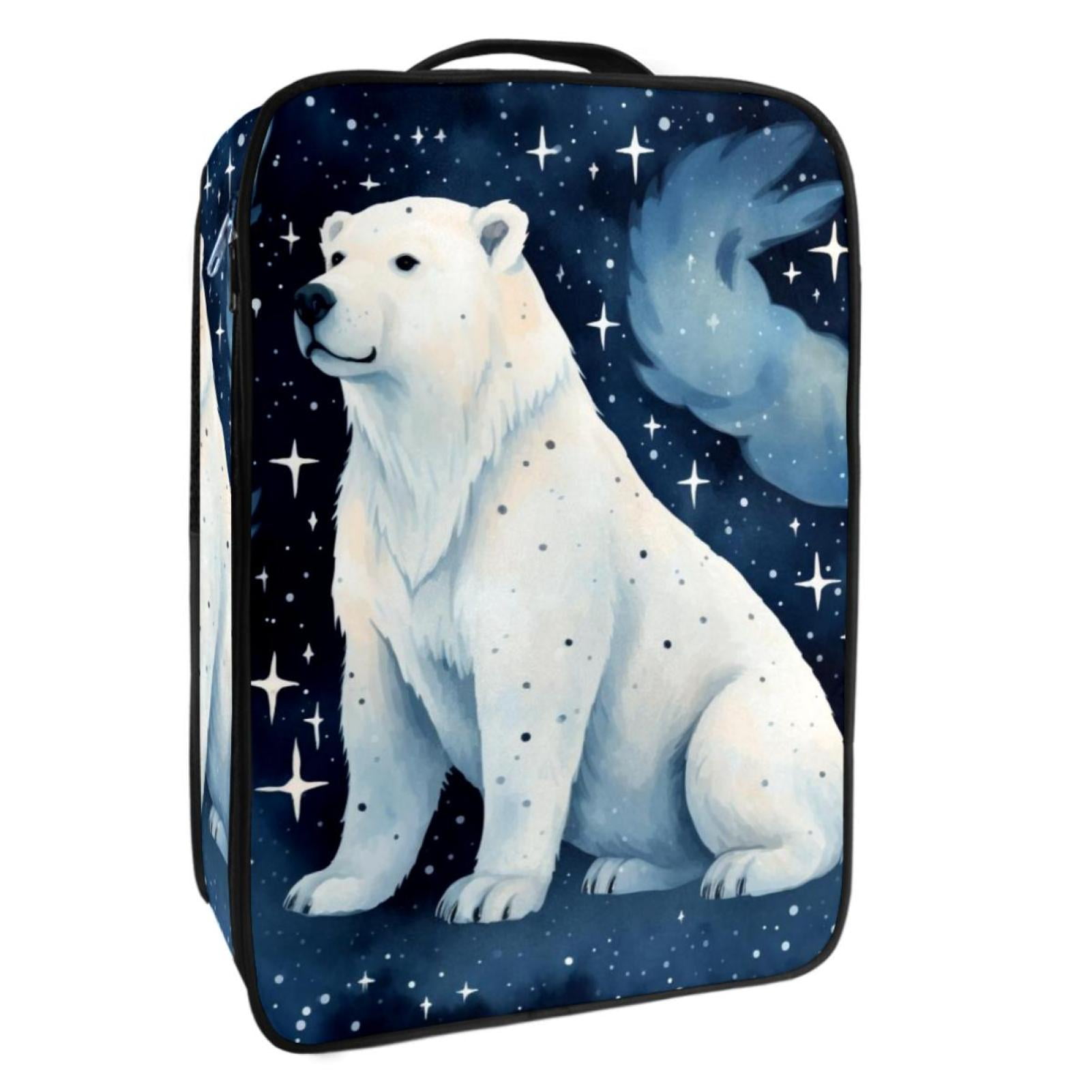 Polar Bear Polyester Shoe Box Organizer - 23x31cm/9x12in Size, Storage ...
