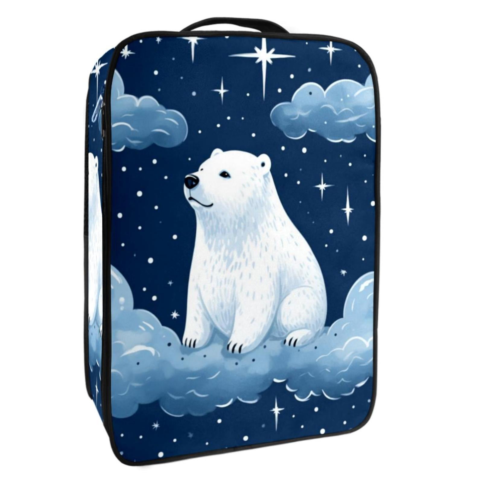 Polar Bear Polyester Shoe Box Storage Organizer 23x31cm/9x12in ...