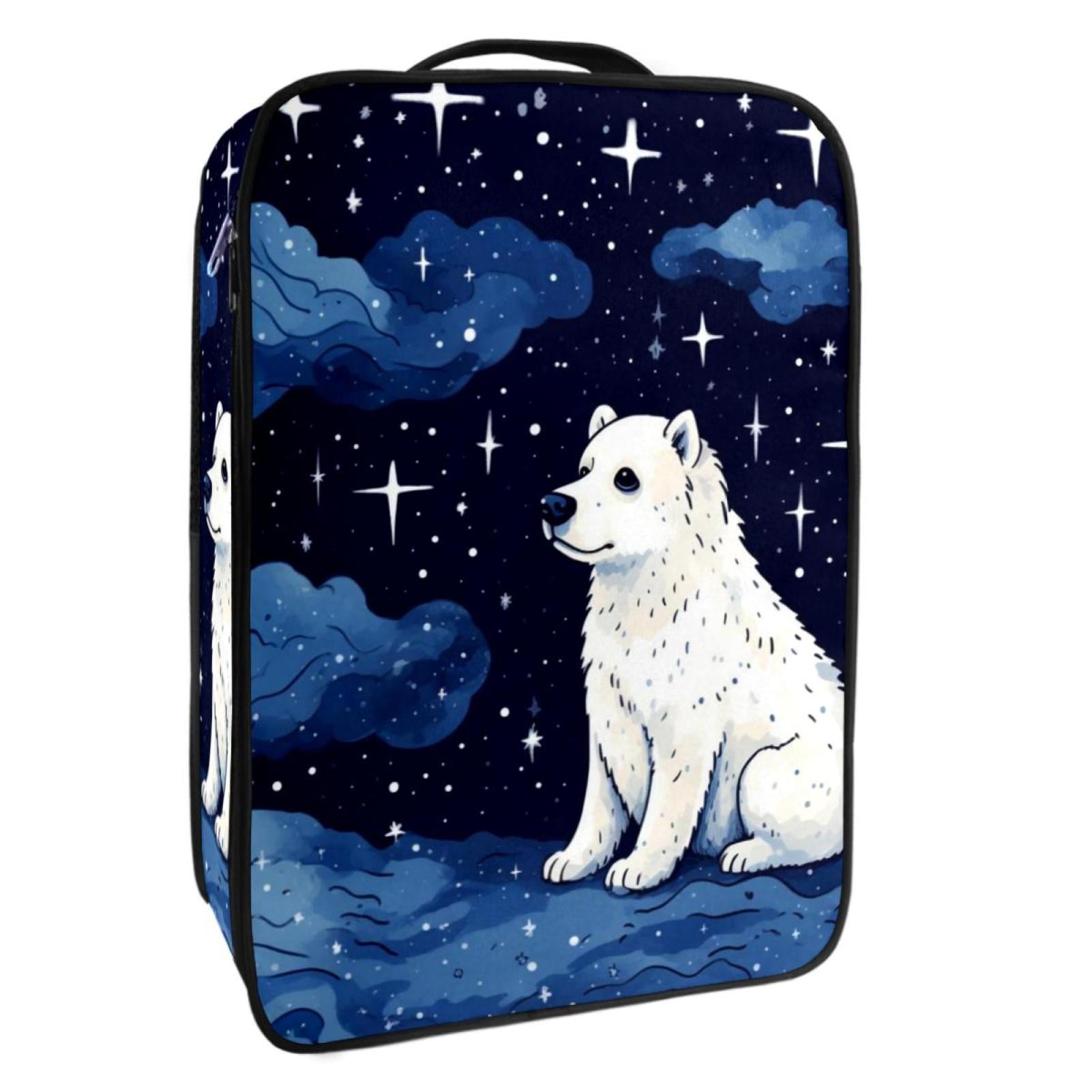 Polar Bear Polyester Shoe Organizer Box 23x31cm/9x12in: Compact Storage ...