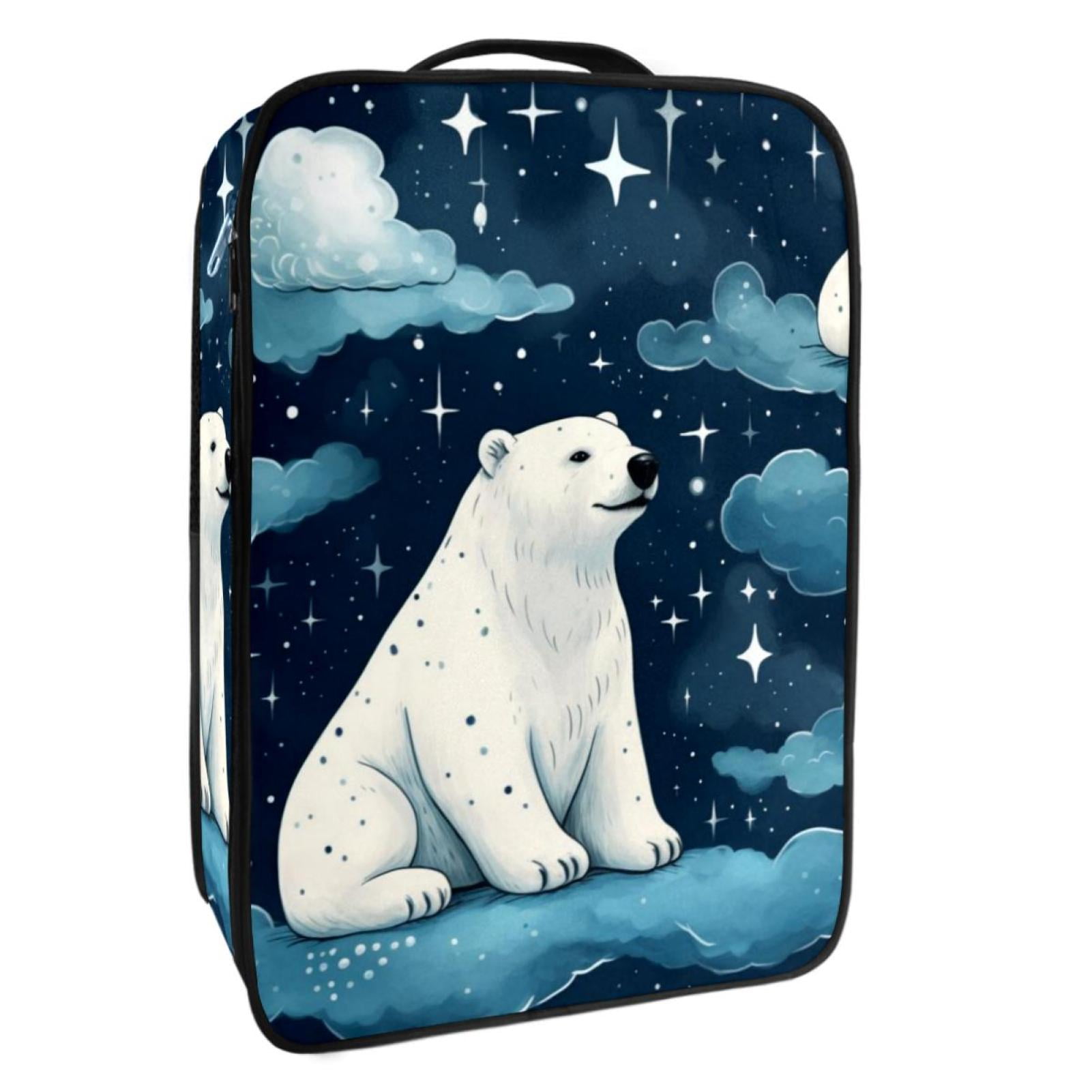 Polar Bear Polyester Shoe Storage Boxes, 23x31cm/9x12in, Stackable ...