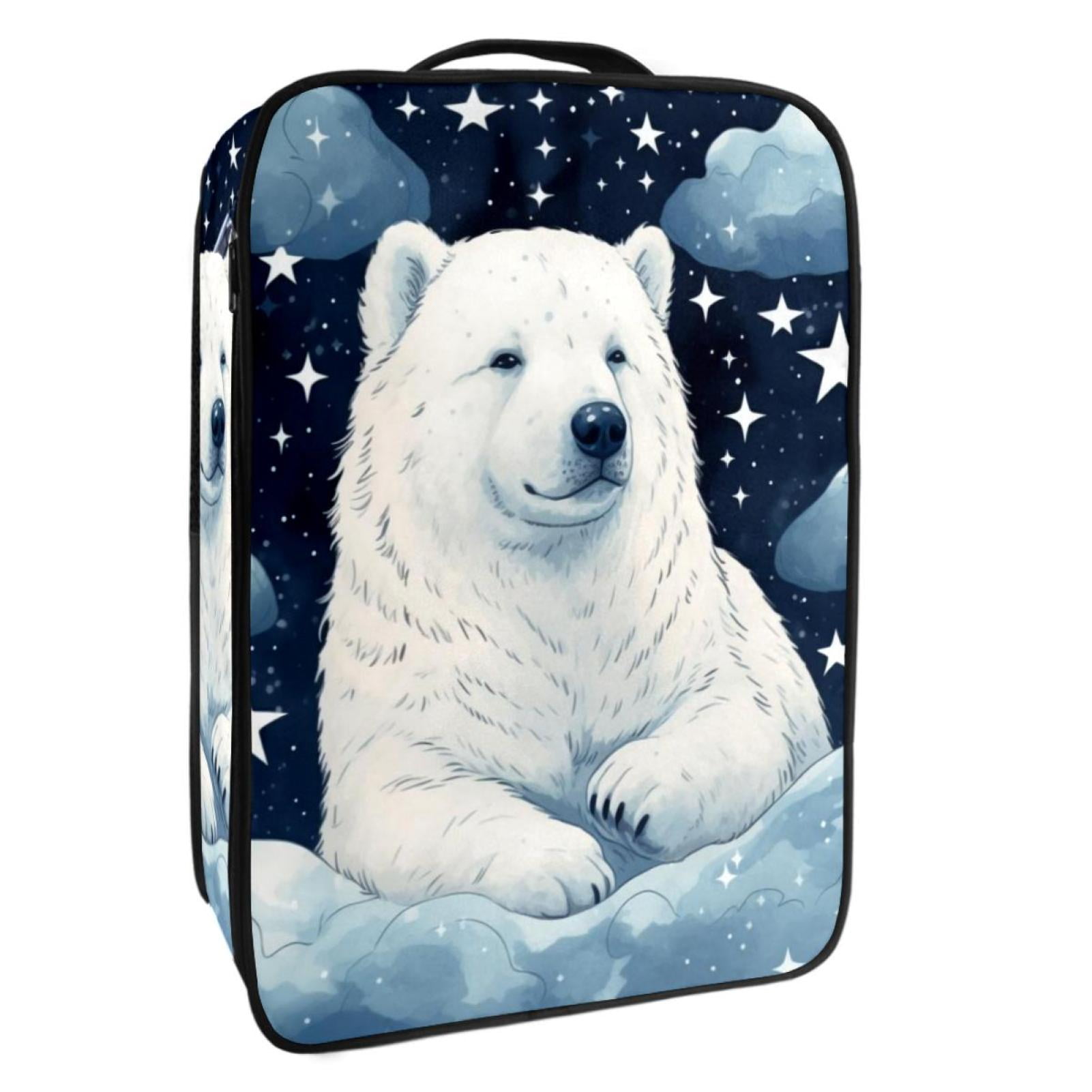 Polar Bear Polyester Shoe Storage Boxes, 23x31cm/9x12in, Stackable ...