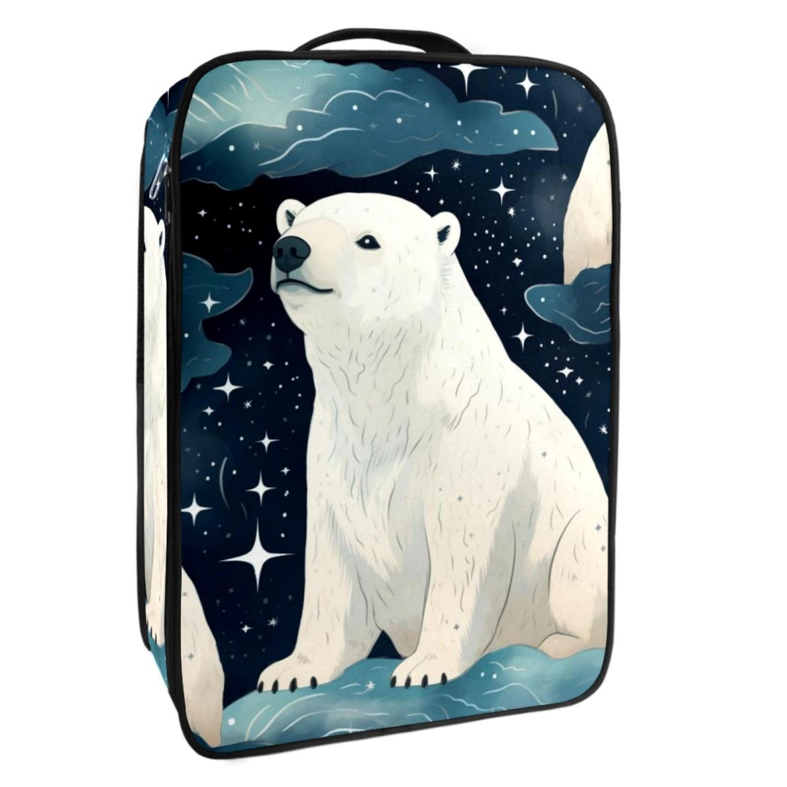 Polar Bear Polyester Shoe Storage Containers, 23x31cm/9x12in Shoe Boxes ...