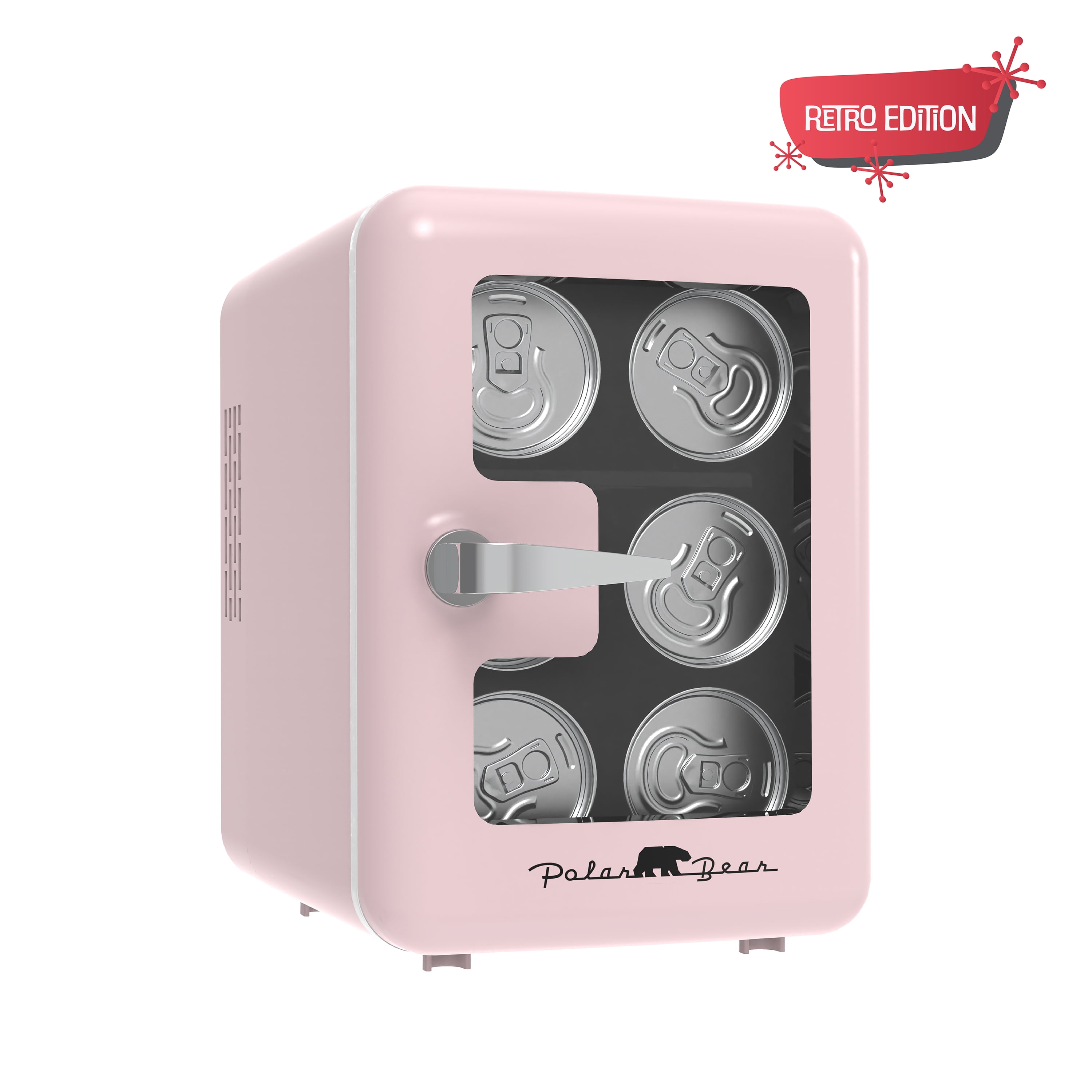 Polar Bear Retro Window Compact Mini Fridge Cooler, 6.5'',4L - Walmart.com