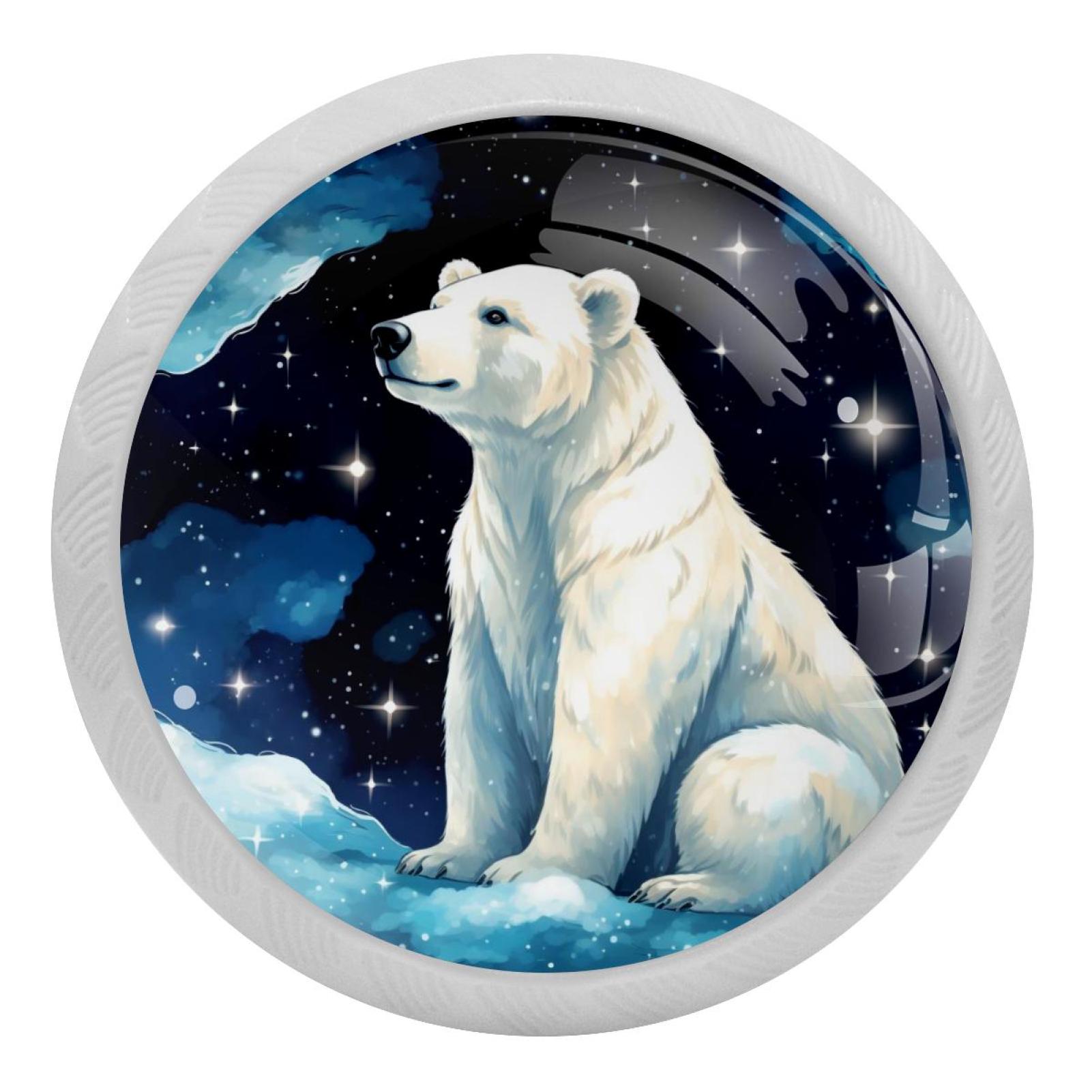 Polar Bear Round Glow-in-the-Dark Dresser Hardware Pack: Fluorescent ...