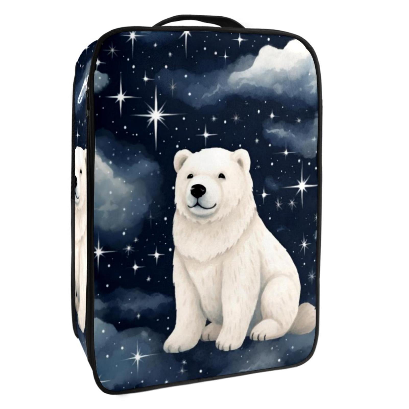 Polar Bear Shoe Organizer Storage Box - Polyester Material, 23x31cm ...