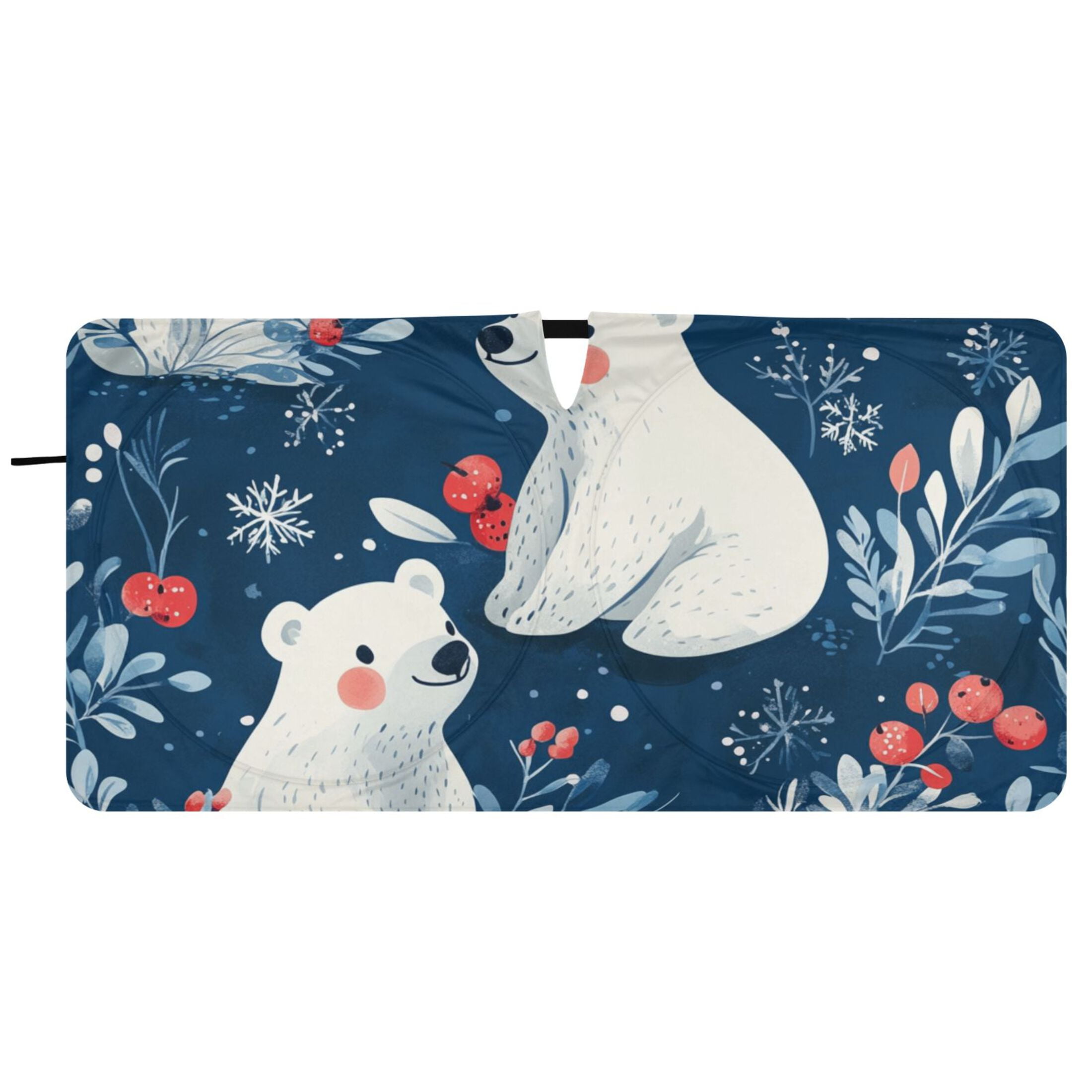 Polar Bears Apples Leaves Car Windshield Sun Shade Foldable Front ...