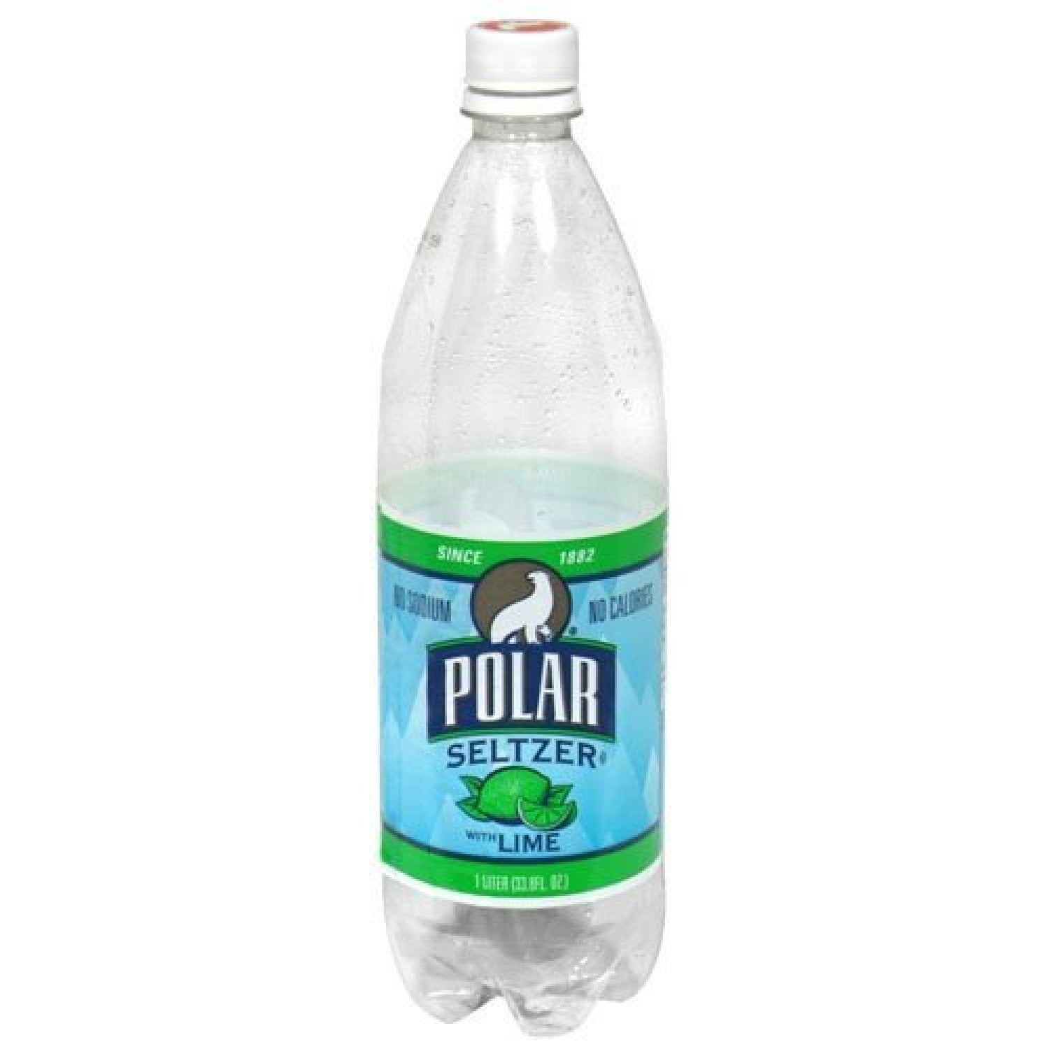 Polar Beverages Seltzer - Lime - Case of 12 - 33.8 fl oz - Walmart.com