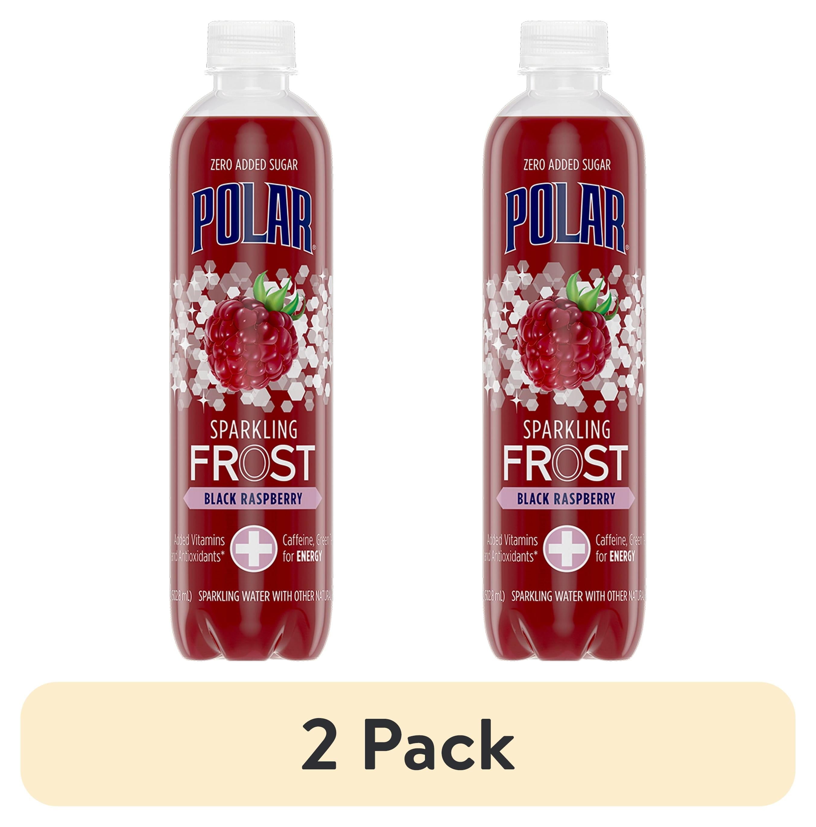 (2 pack) Polar Beverages Sparkling Frost Water, Black Raspberry, Liquids, 17 oz - Walmart.com