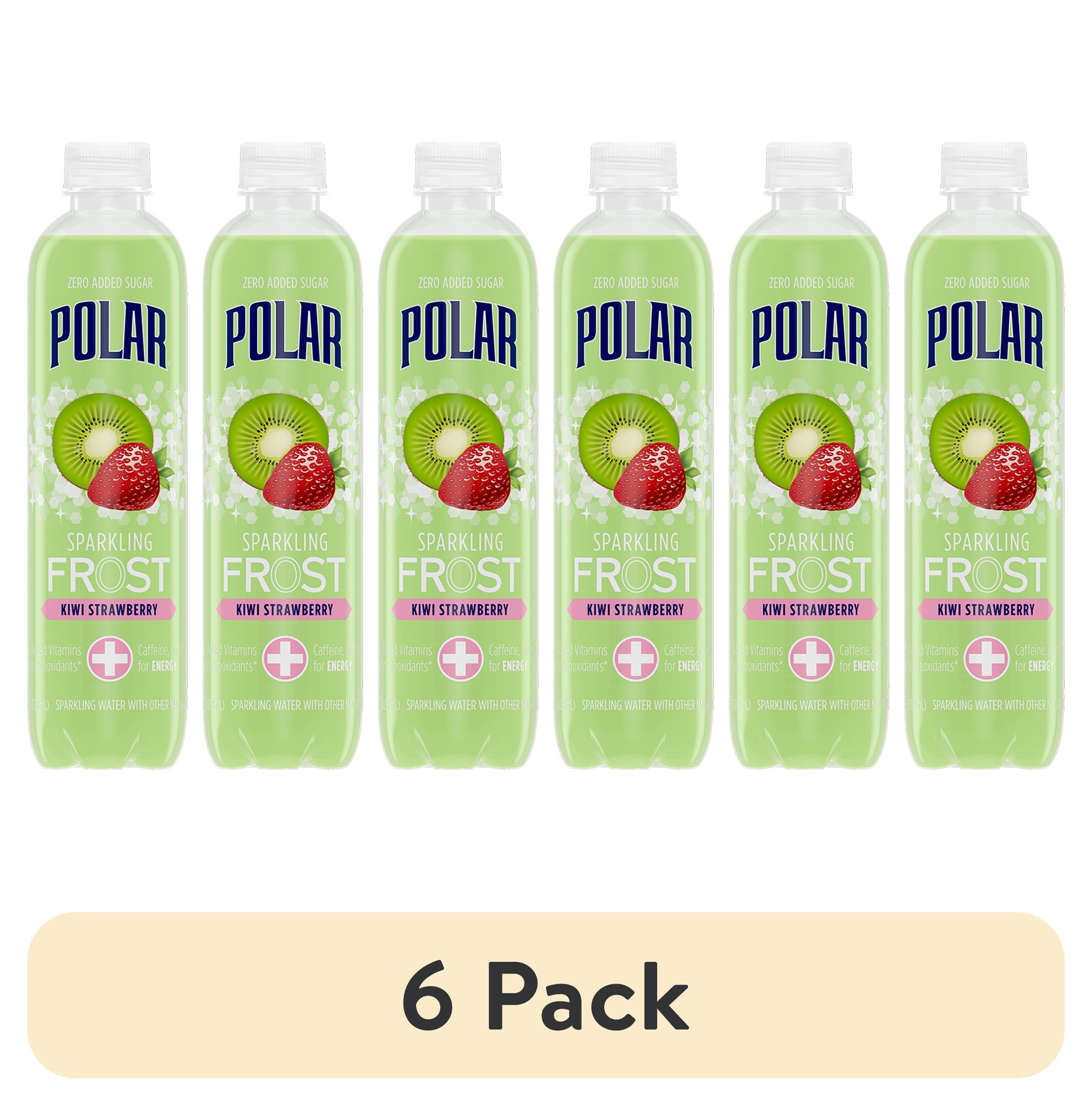 (6 pack) Polar Beverages Sparkling Frost Water, Strawberry Kiwi Liquids ...