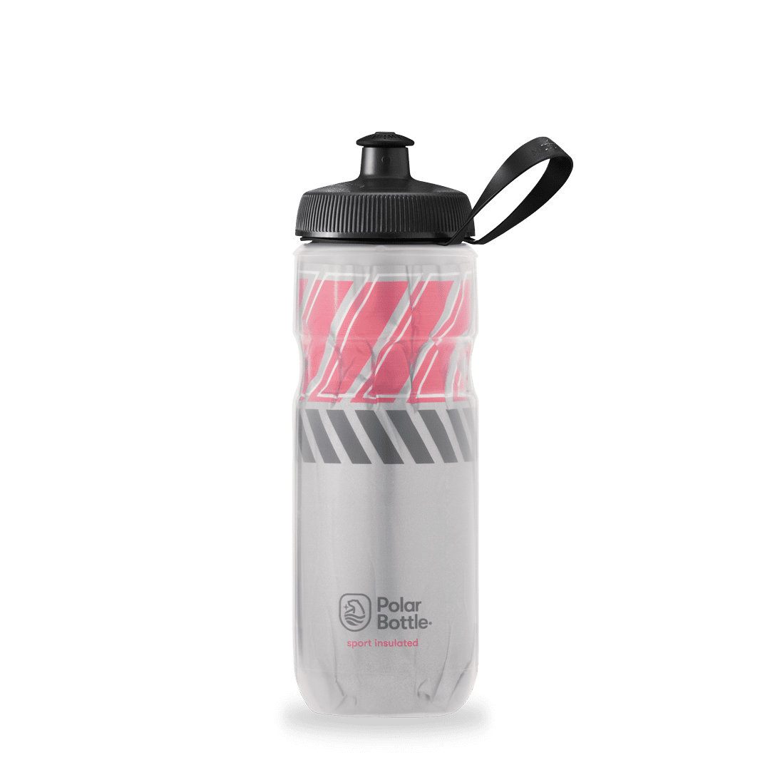 Polar Bottle Insulated Sport Water Bottle, 20 oz, Silver/Red - Walmart.com