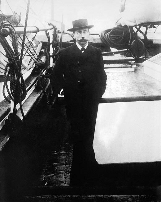 Polar Explorer Roald Amundsen Portrait Style - A - 24x36 Inch Laminated ...