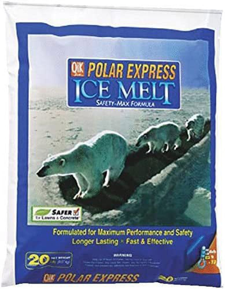 Polar Express 20 lb. Blended Ice Melt Granule and Flake for Driveway ...