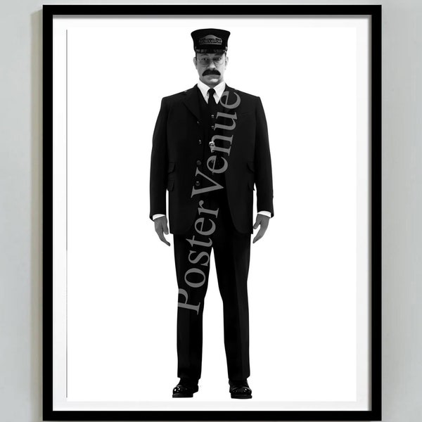 Polar Express Conductor Christmas Poster: Retro Holiday Wall Art ...