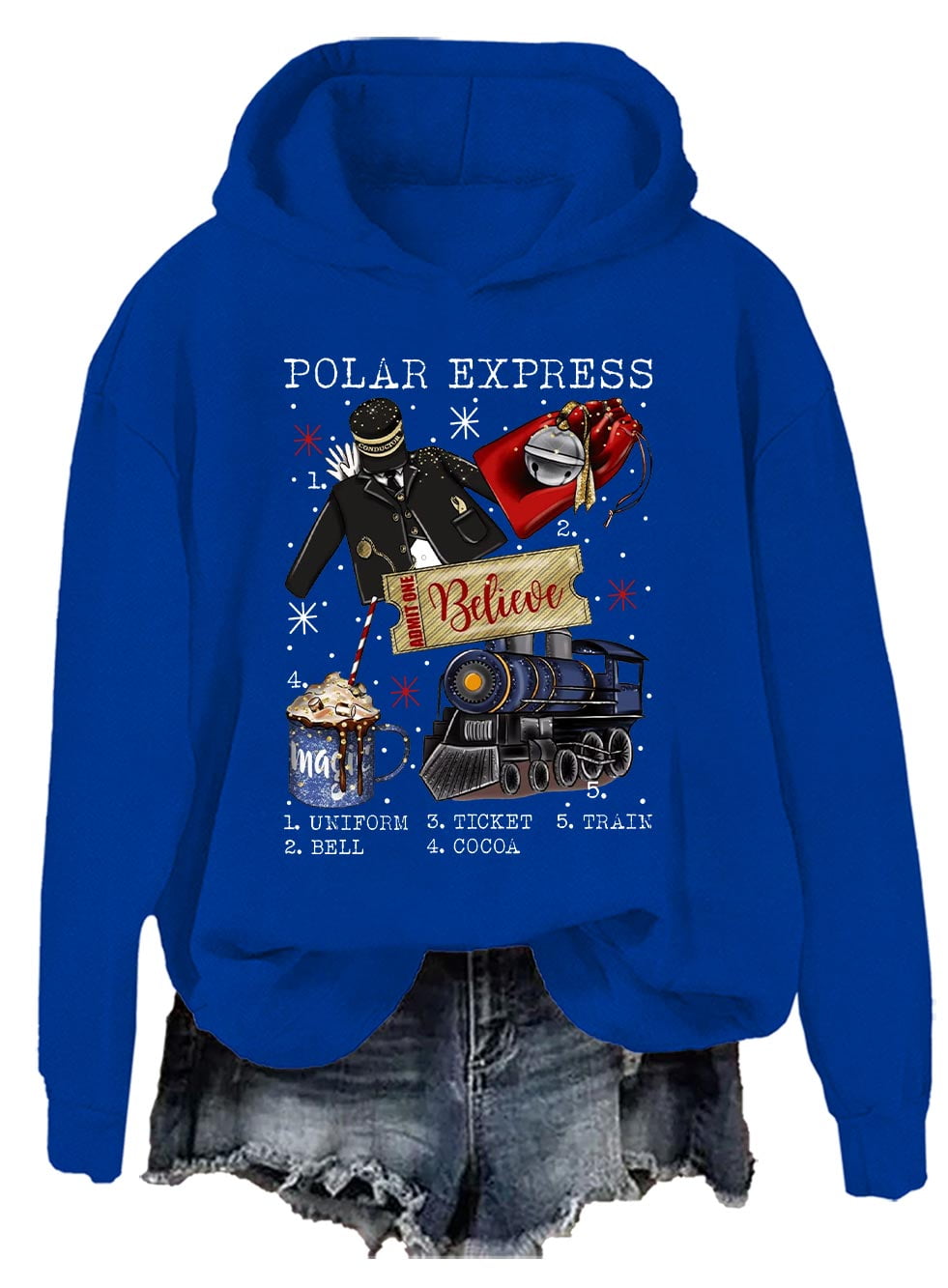 Polar Express Hoodie, All Aboard to The North Pole Polar Express ...