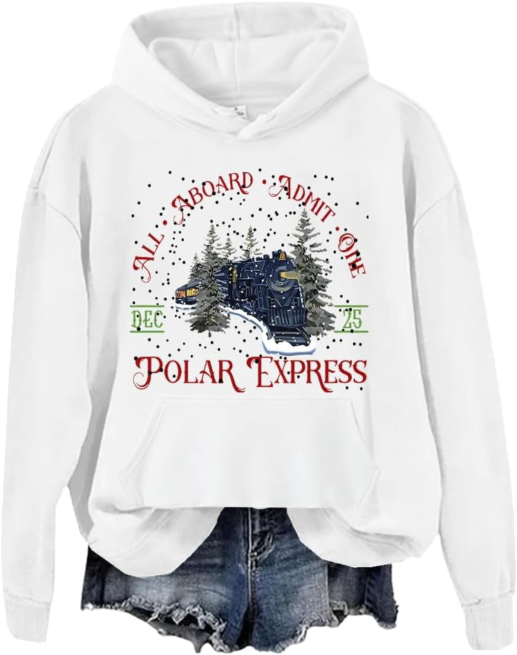 Polar Express Hoodie, Polar Express Hoodie Adult, Polar Express ...
