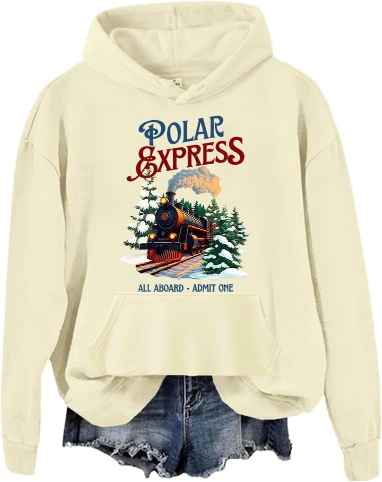 Polar Express Hoodie, Polar Express, Polar Express Christmas Hoodie ...