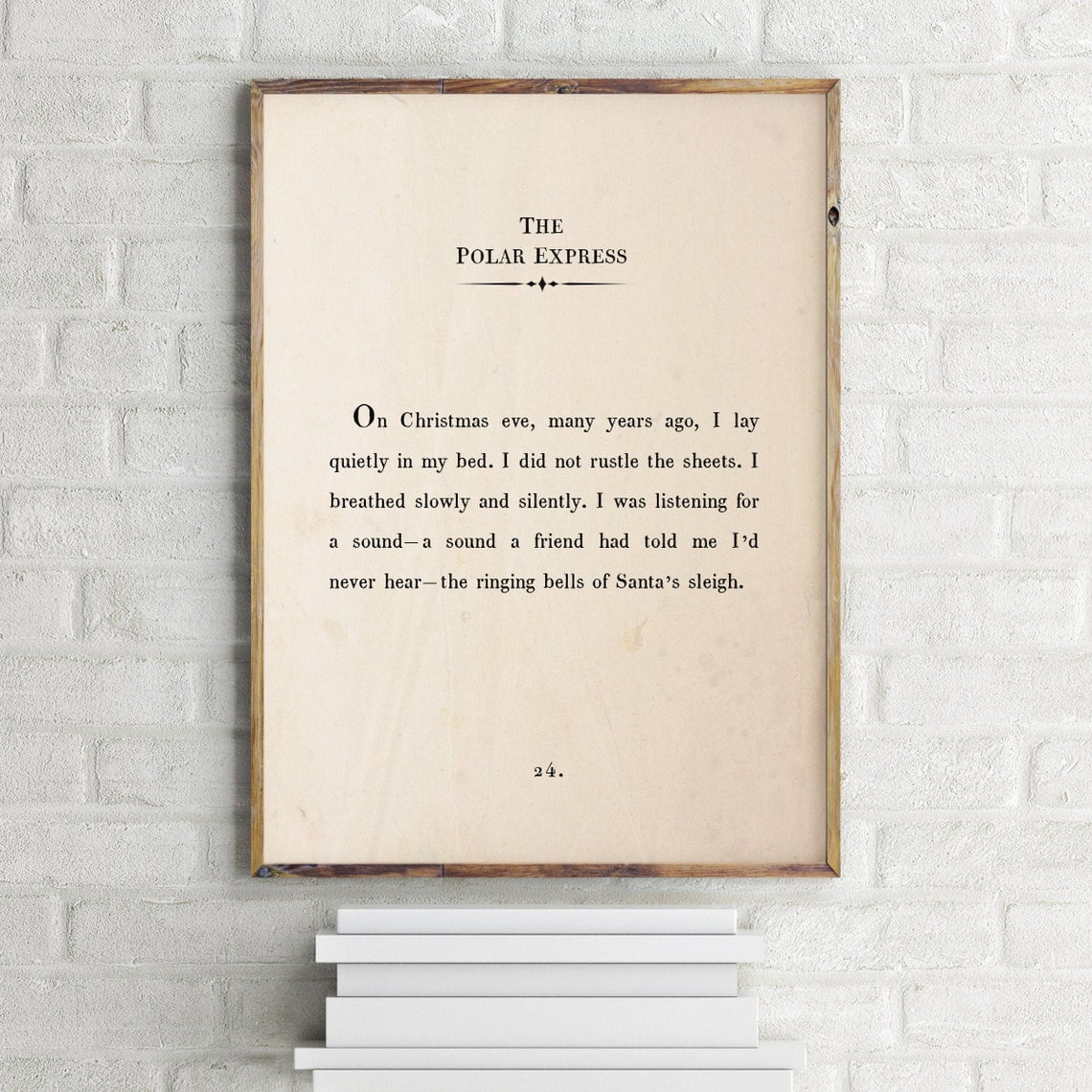 The Polar Express Quote, Winter Holiday Poster, Book Page Print ...