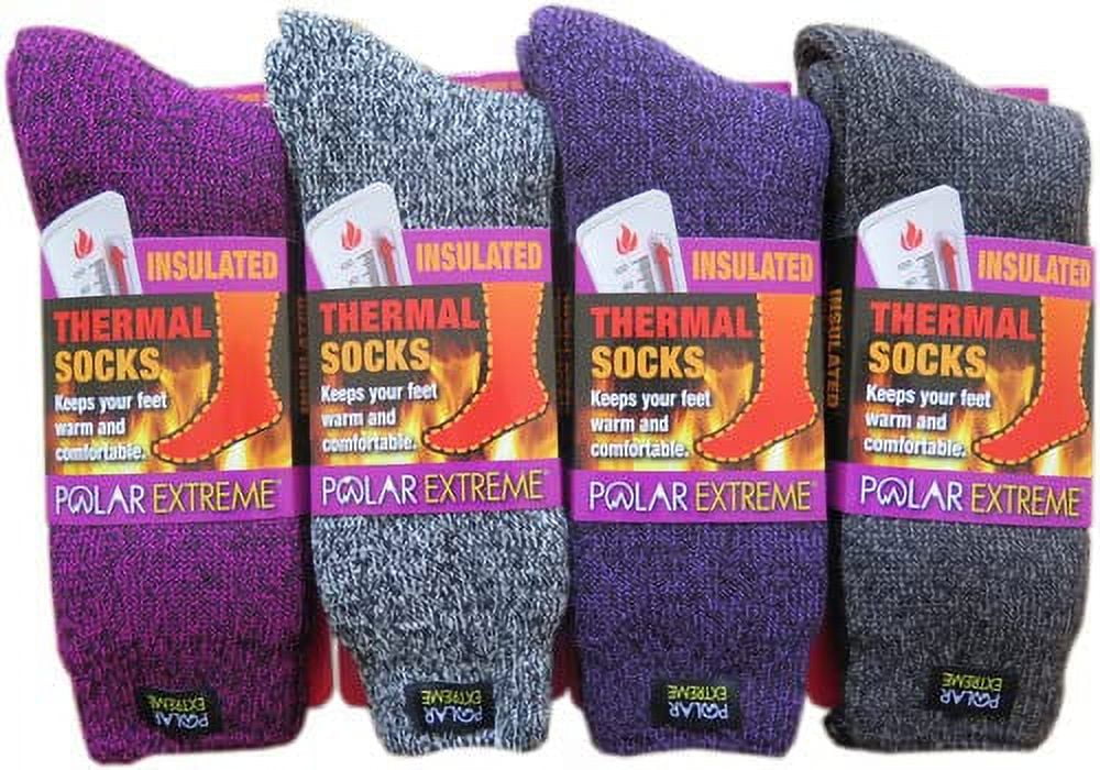 Polar Extreme Insulated Cold Weather Warm Thermal Socks, Extra Heavy ...