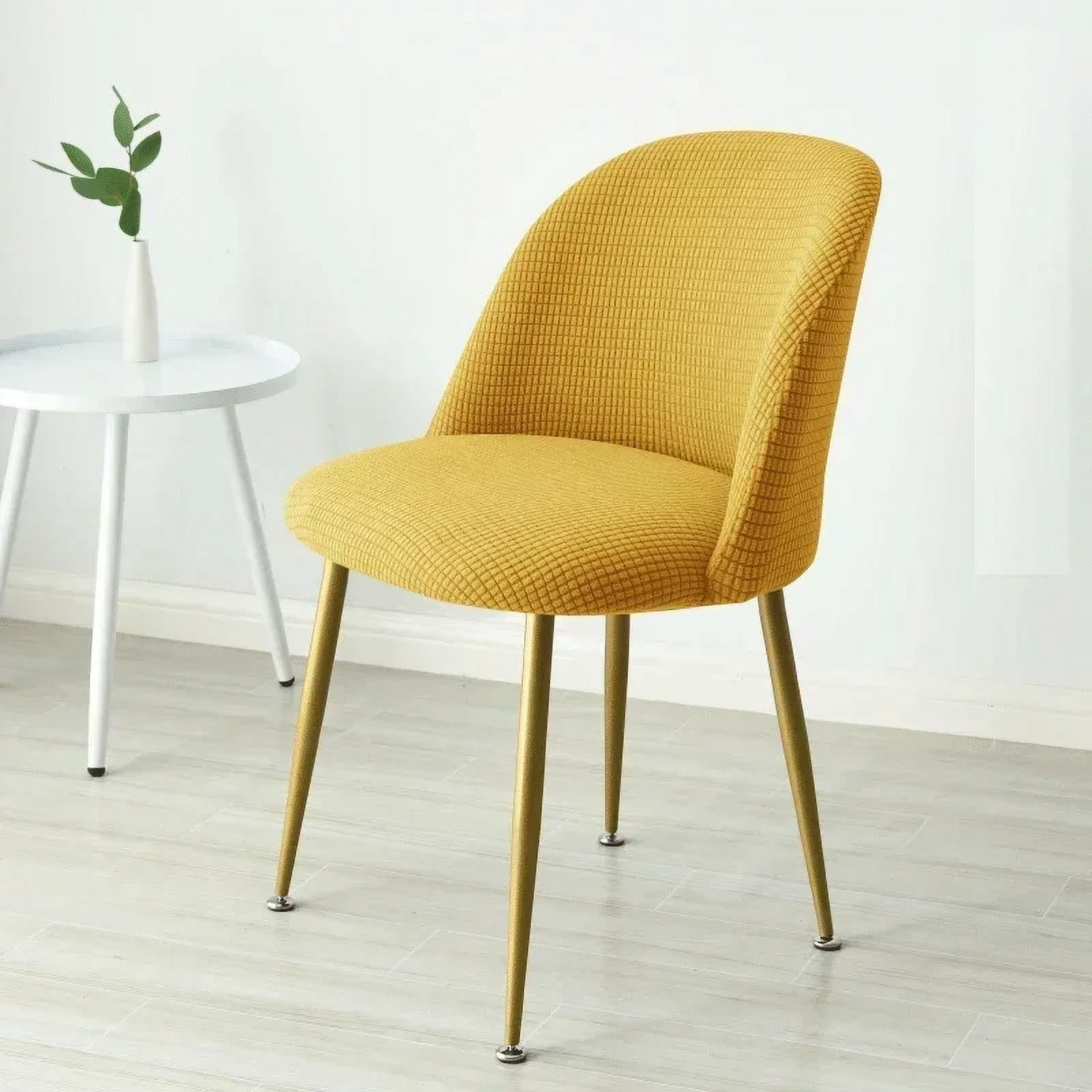 Polar Fleece Low Back Chair Cover Accent Short Back Dining Chair ...