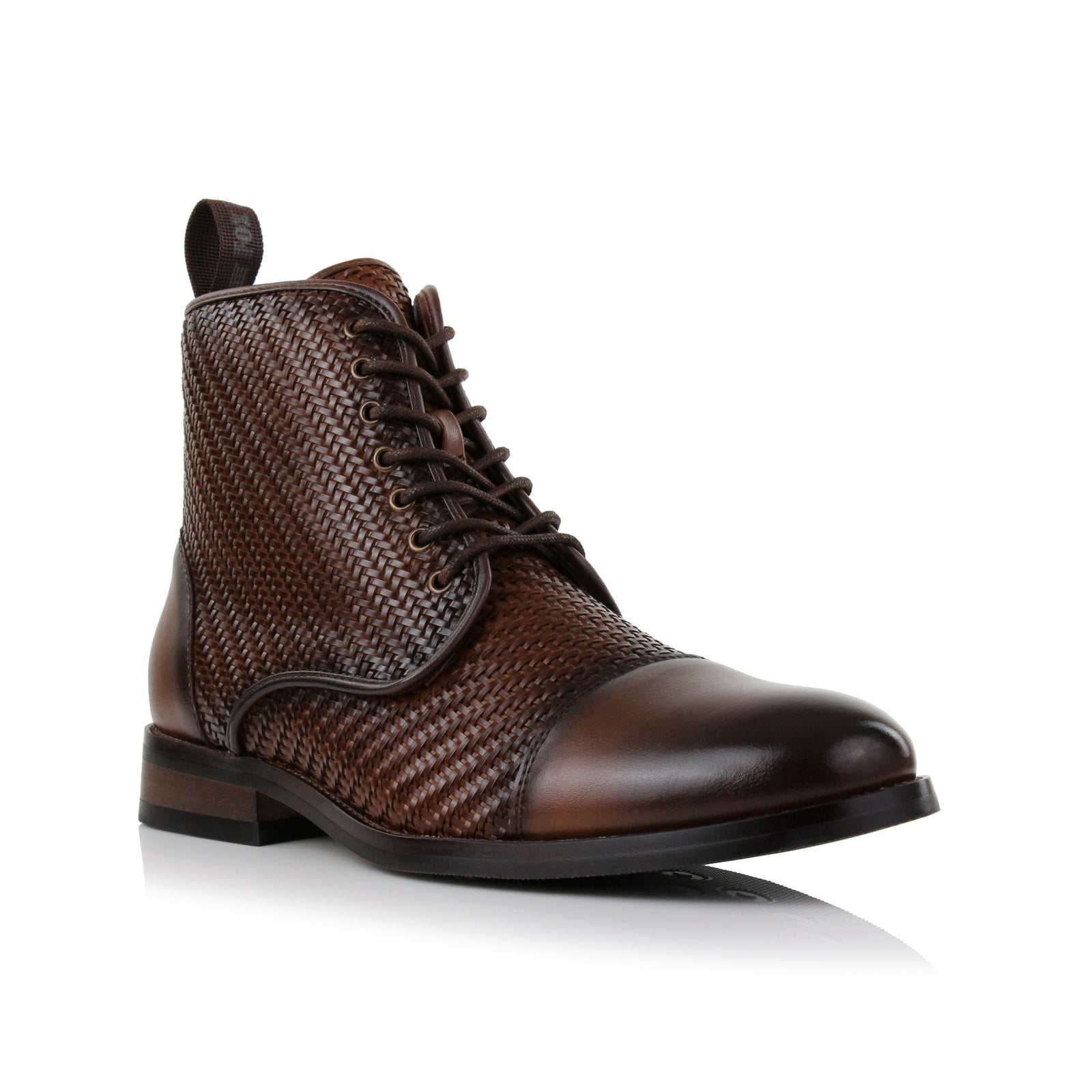 Polar Fox Brooke MPX806061 Woolen and Synthetic Leather Lace-up Fashion ...