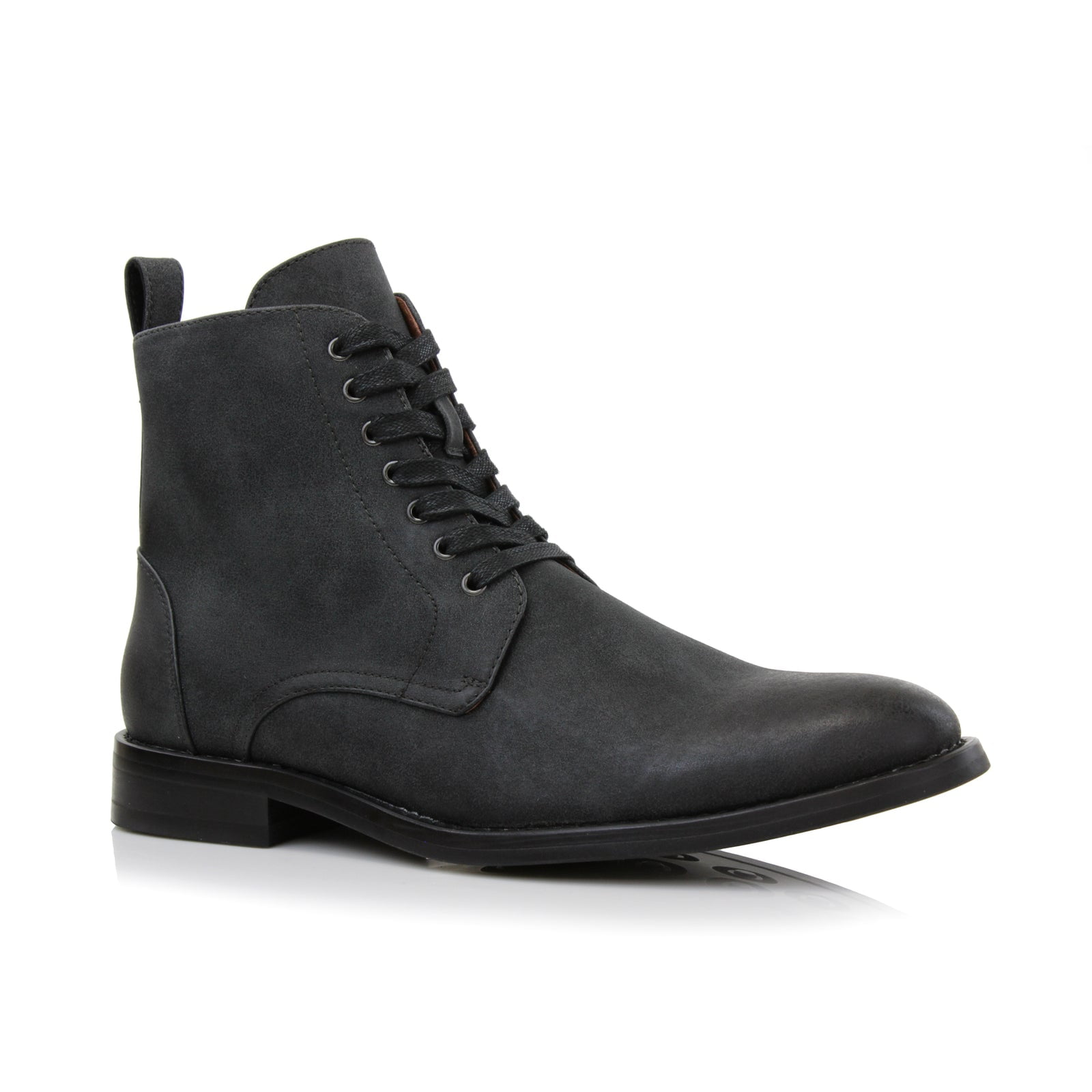 Polar Fox Duke MPX806065 Woolen Lace-up Fashion Plain-Toe Dress Boots ...