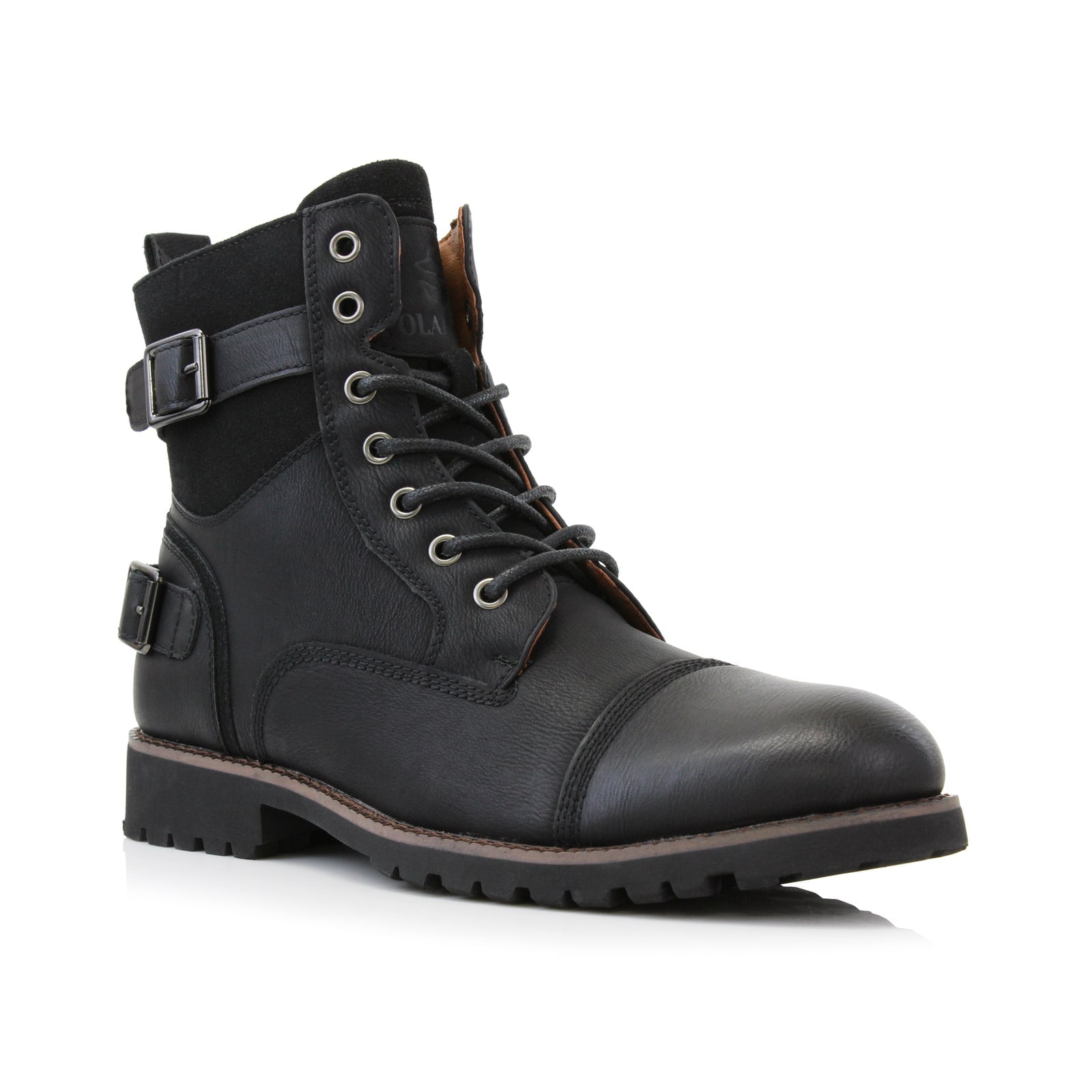 Polar Fox Patrick MPX808583 Men's 7-Eyelets Classic Combat Motorcycle ...