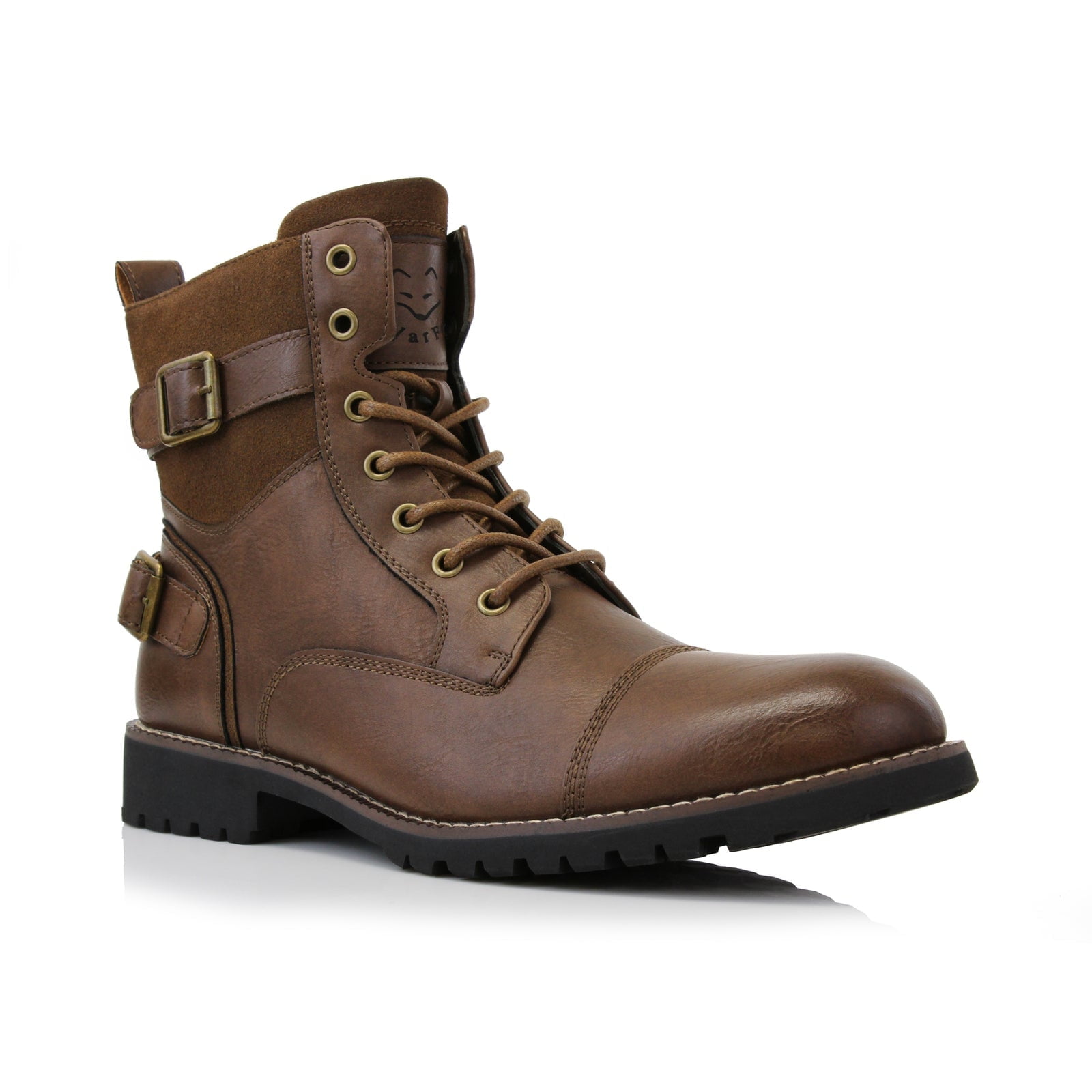 Polar Fox Patrick MPX808583 Men's 7-Eyelets Classic Combat Motorcycle ...
