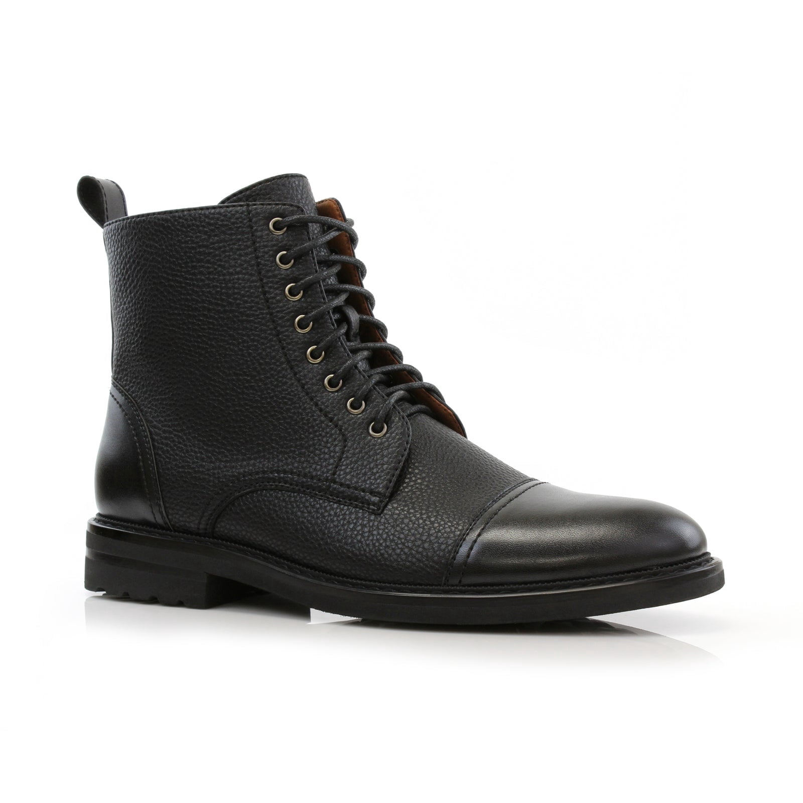 Polar Fox Wright MPX808583A Men's 7-Eyelets Classic Dress Boots with ...