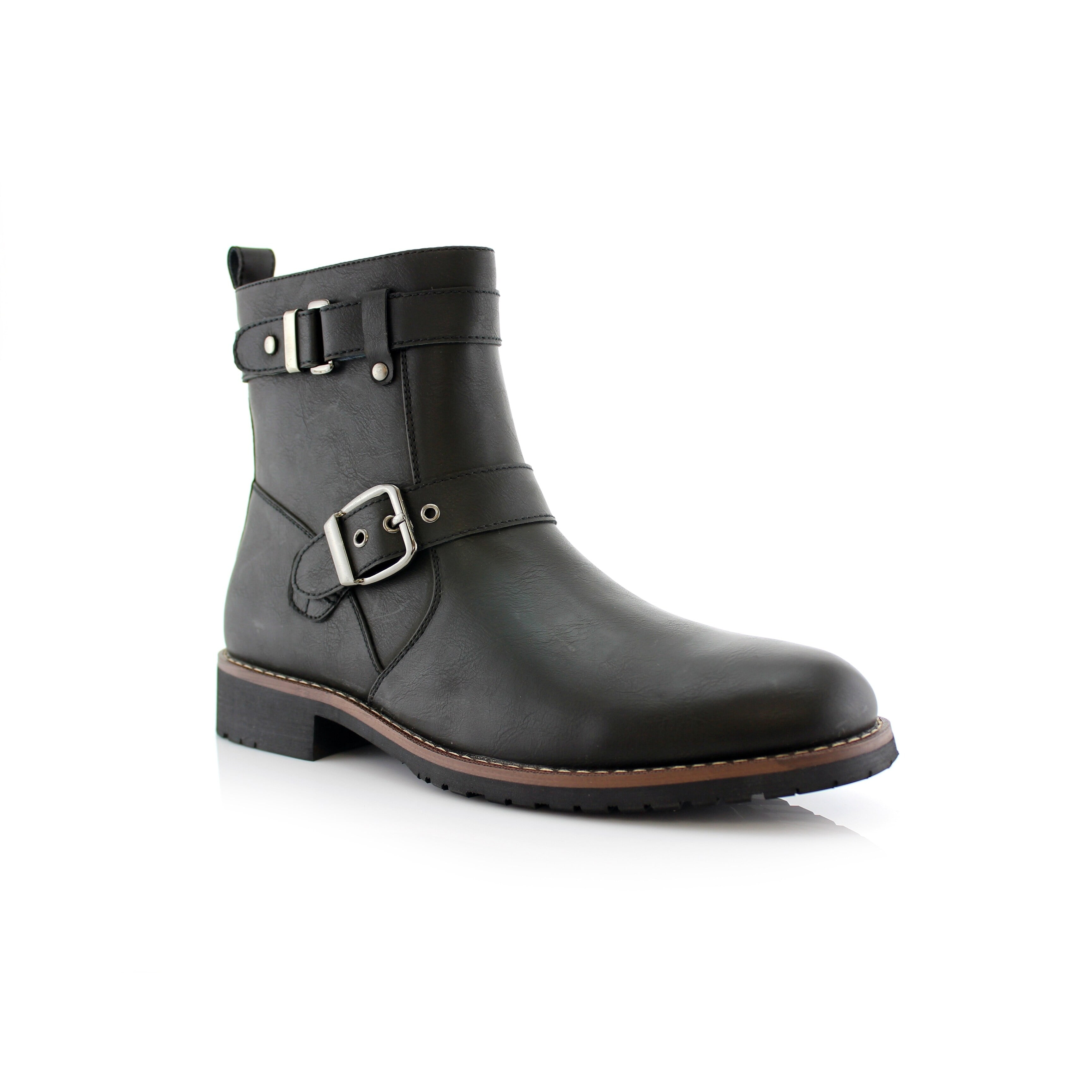 Polar Fox Wyatt MPX608005 Mens Casual Engineer Zipper and Buckle ...