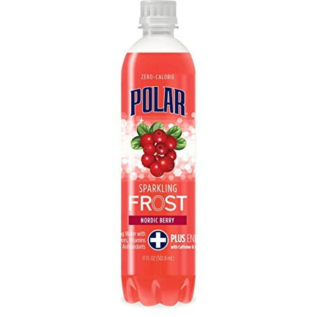 Polar Frost Bulk Flavored Nordic Berry Sparkling Water Drink, 17 oz ...