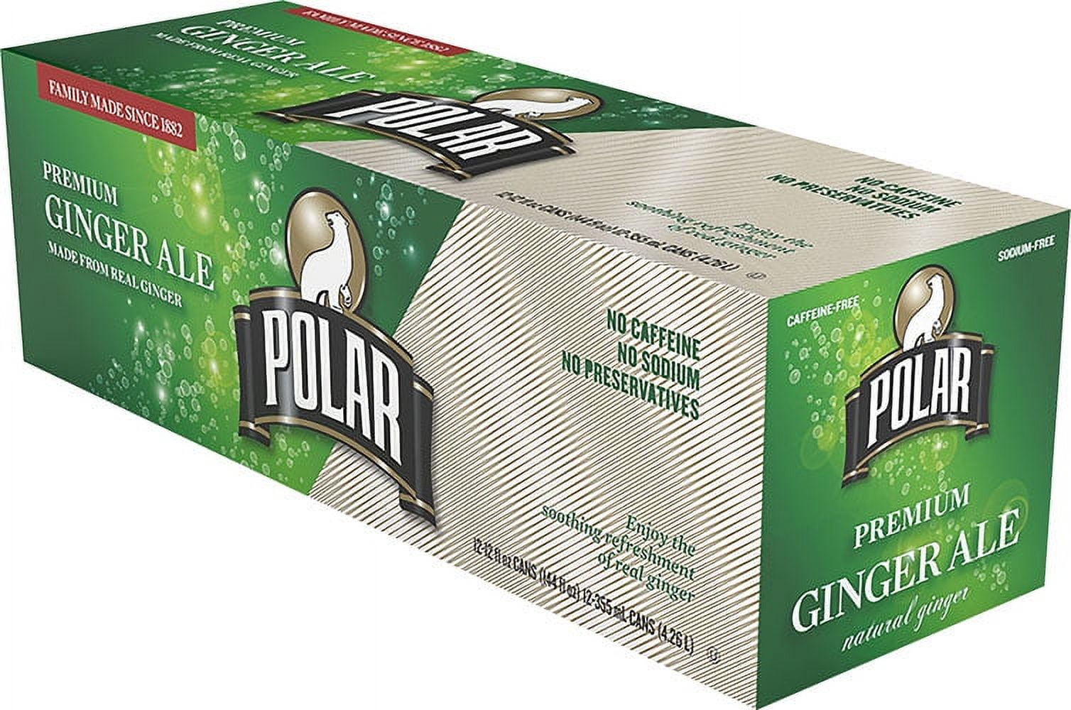 Polar Ginger Ale Soda, 12 Fl. Oz., 12 Count - Walmart.com