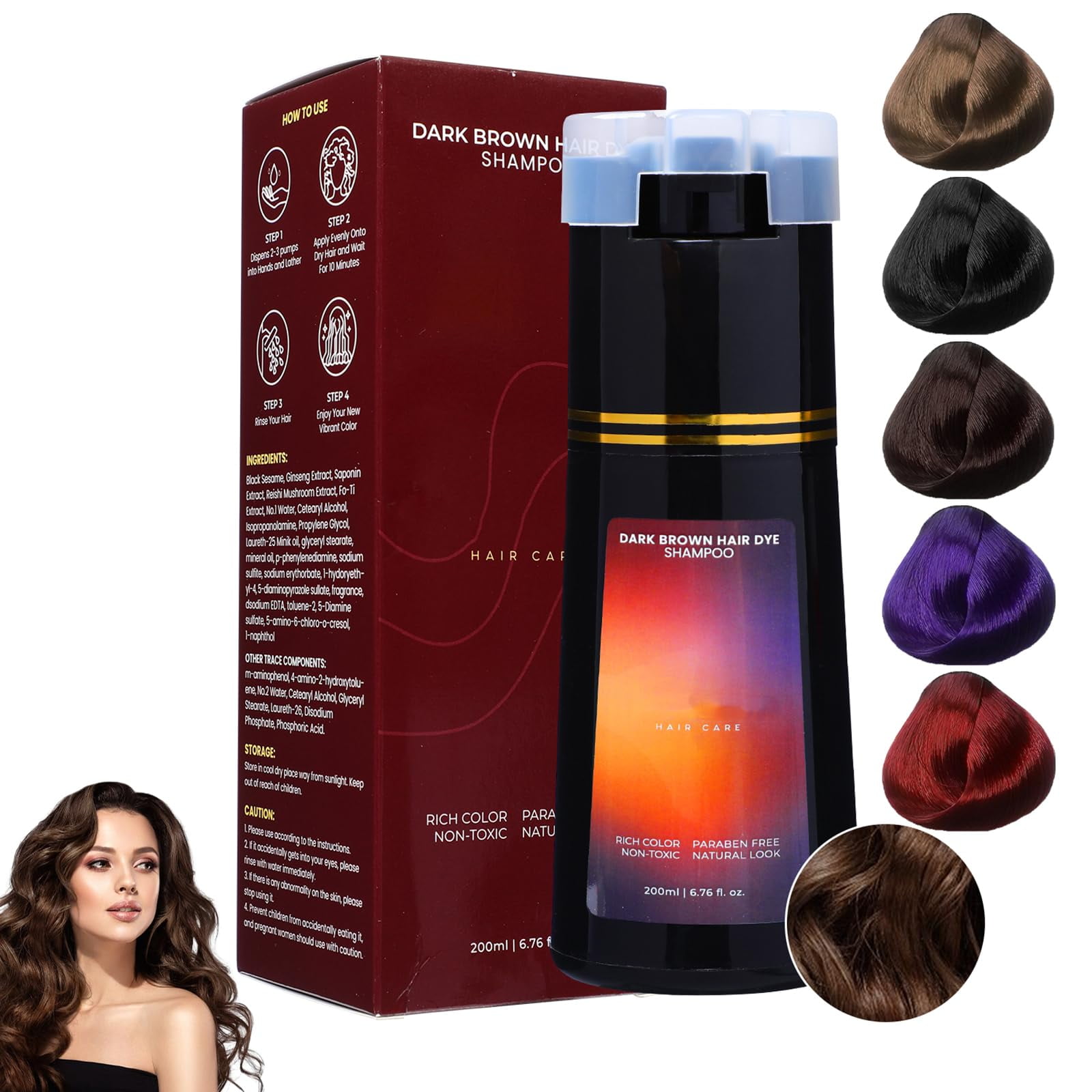 Polar Hair Dye Shampoo, Polar Hair Care, Polar Haircare Instant Dye ...
