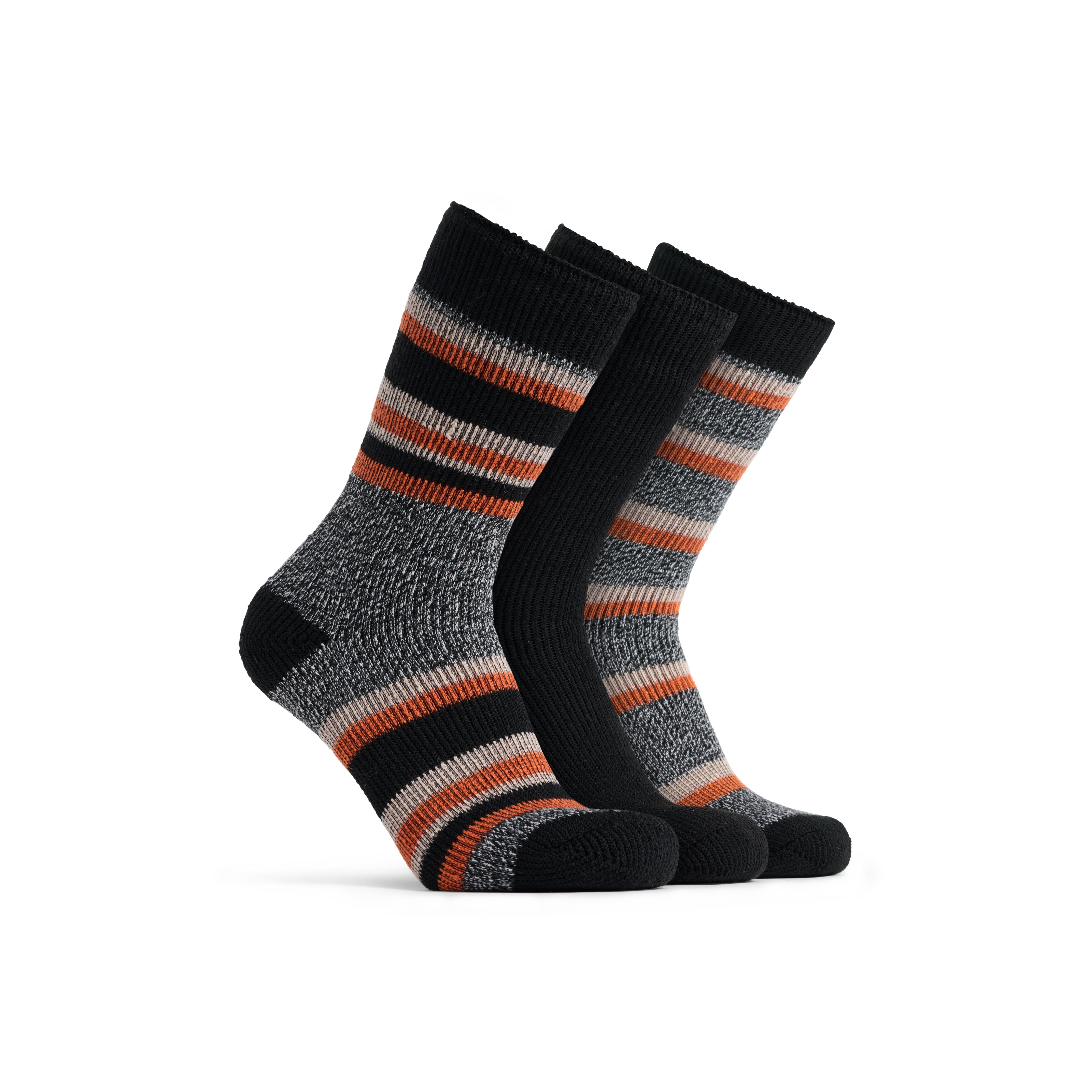 Polar Heat Nanuuq Men’s High Performance Crew Socks, 3 Pairs Long ...